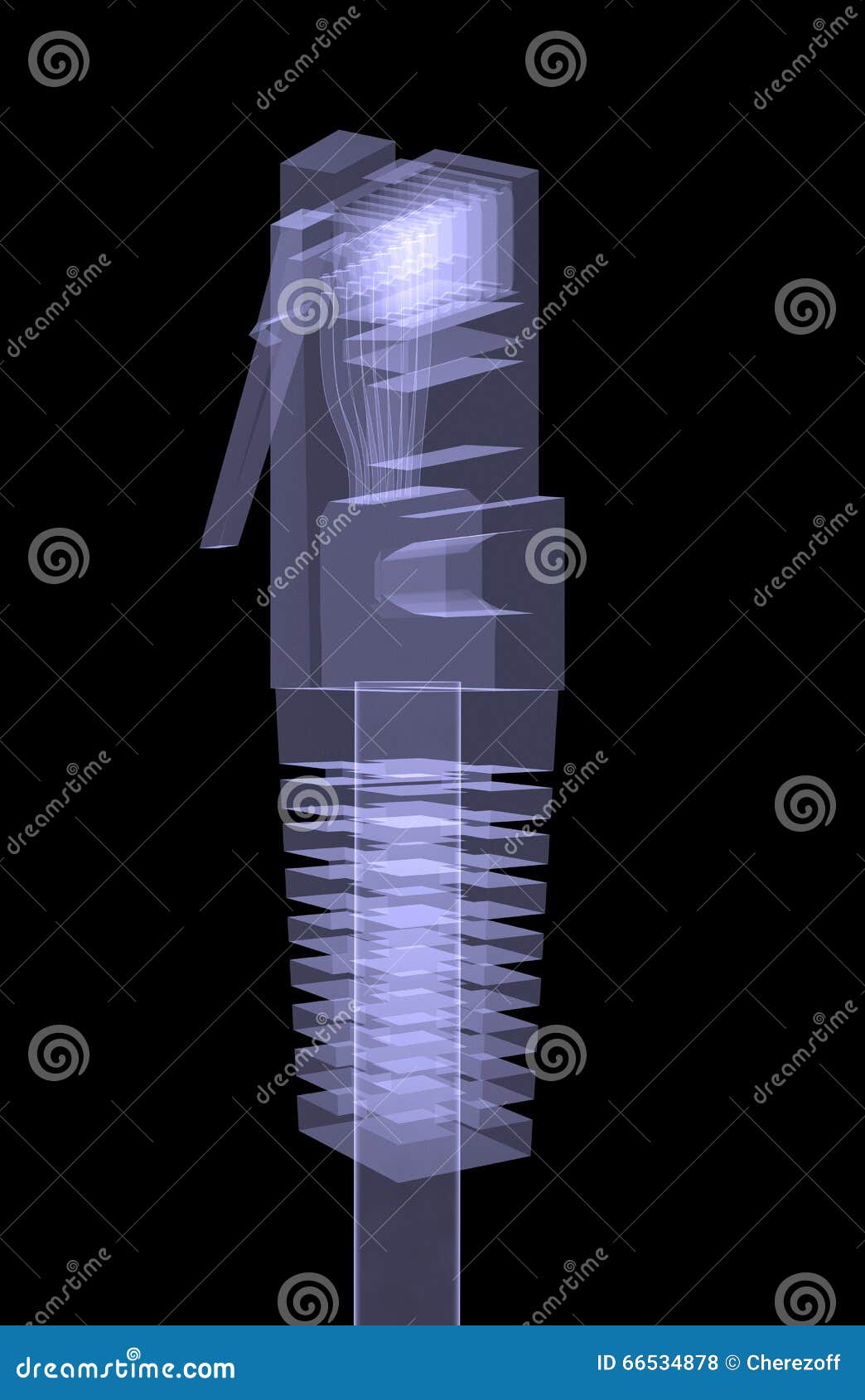 USB Connector 3D Xray Blue Royalty-Free Stock Photo | CartoonDealer.com ...