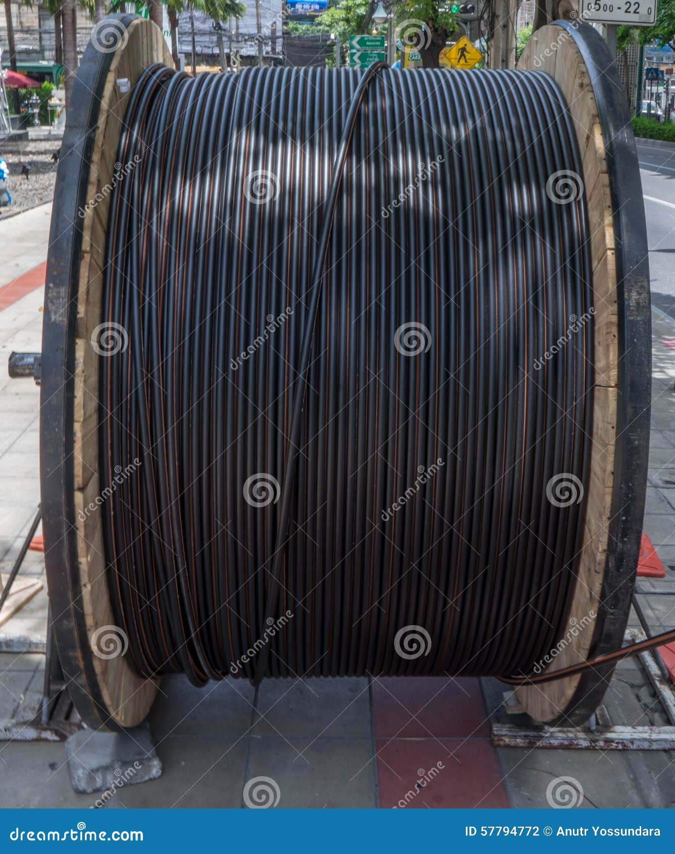 Telecommunication Cable stock photo. Image of ground - 57794772