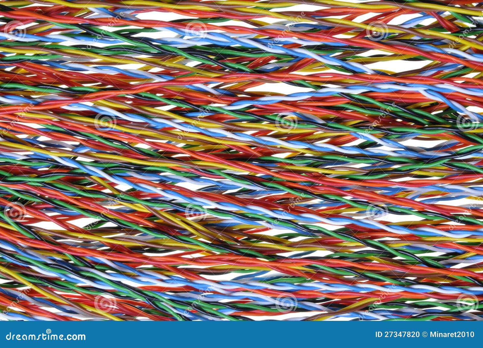Telecommunication cables stock photo. Image of equipment - 27347820