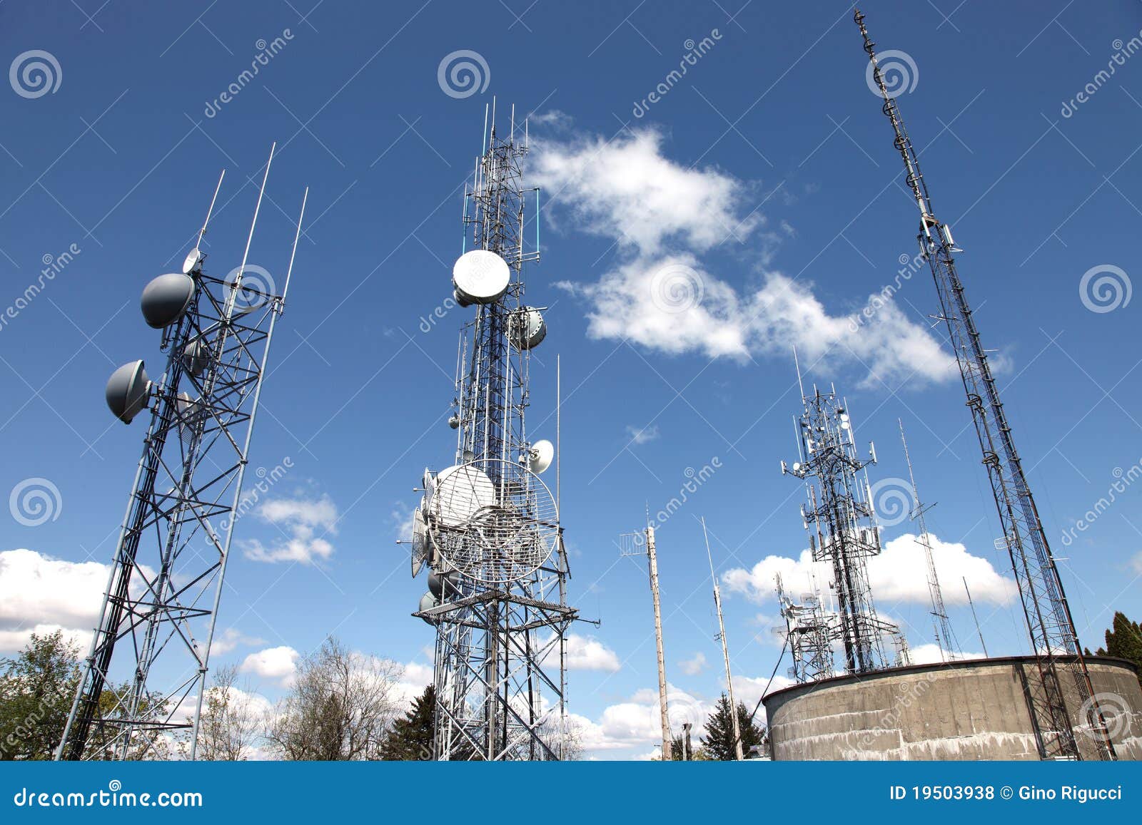 Telecommunication Cell Tower Stock Photography | CartoonDealer.com ...