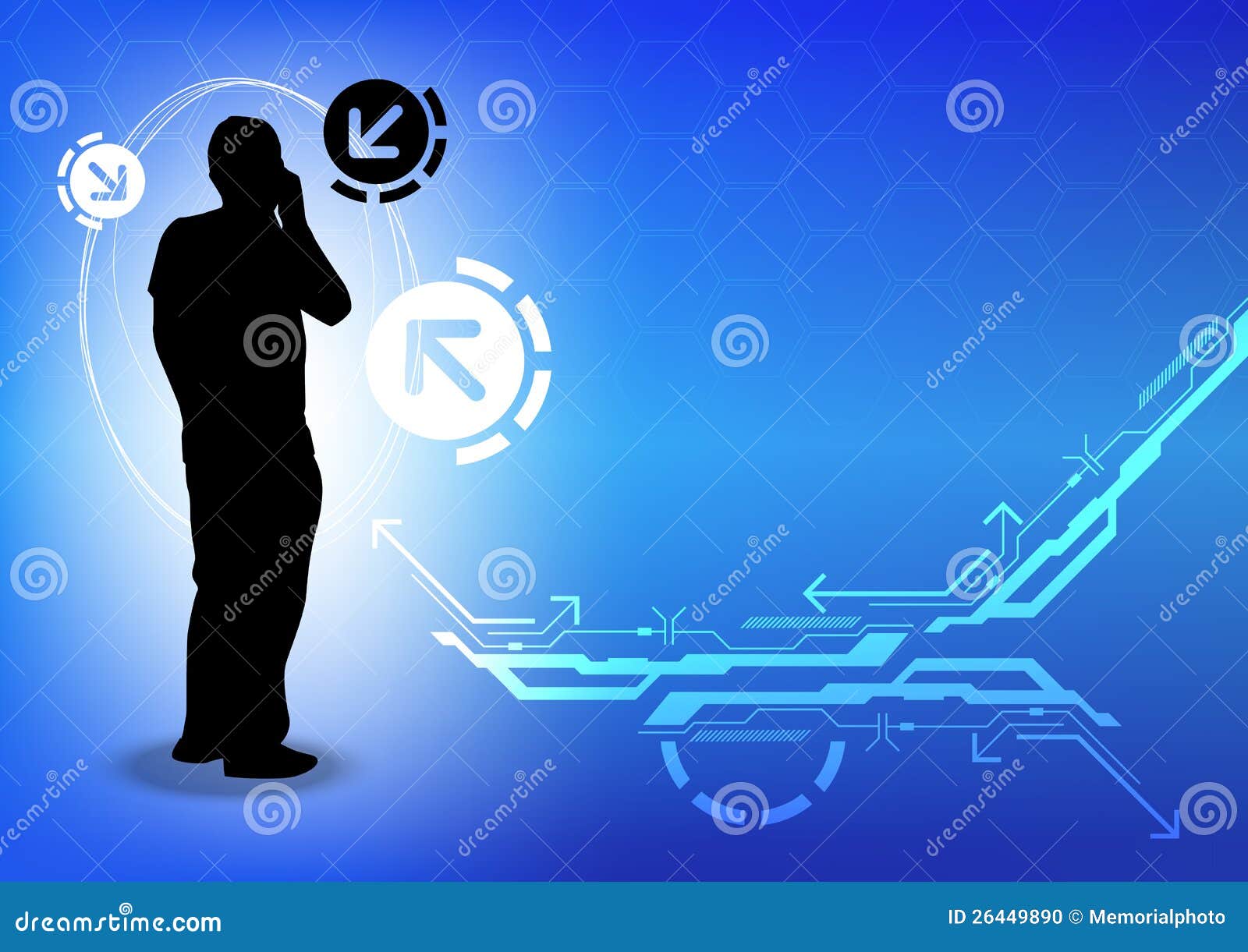 Telecommunication Concept Background Stock Vector - Illustration of ...