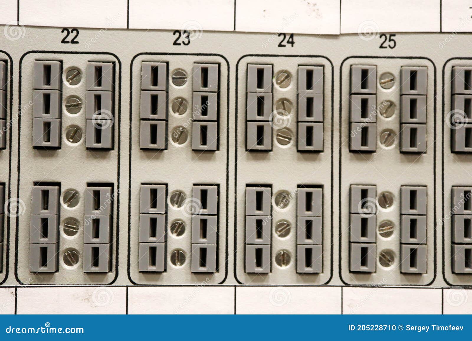 Telecommunication Cross Patch Panel Telephone Exchange Stock Photo ...