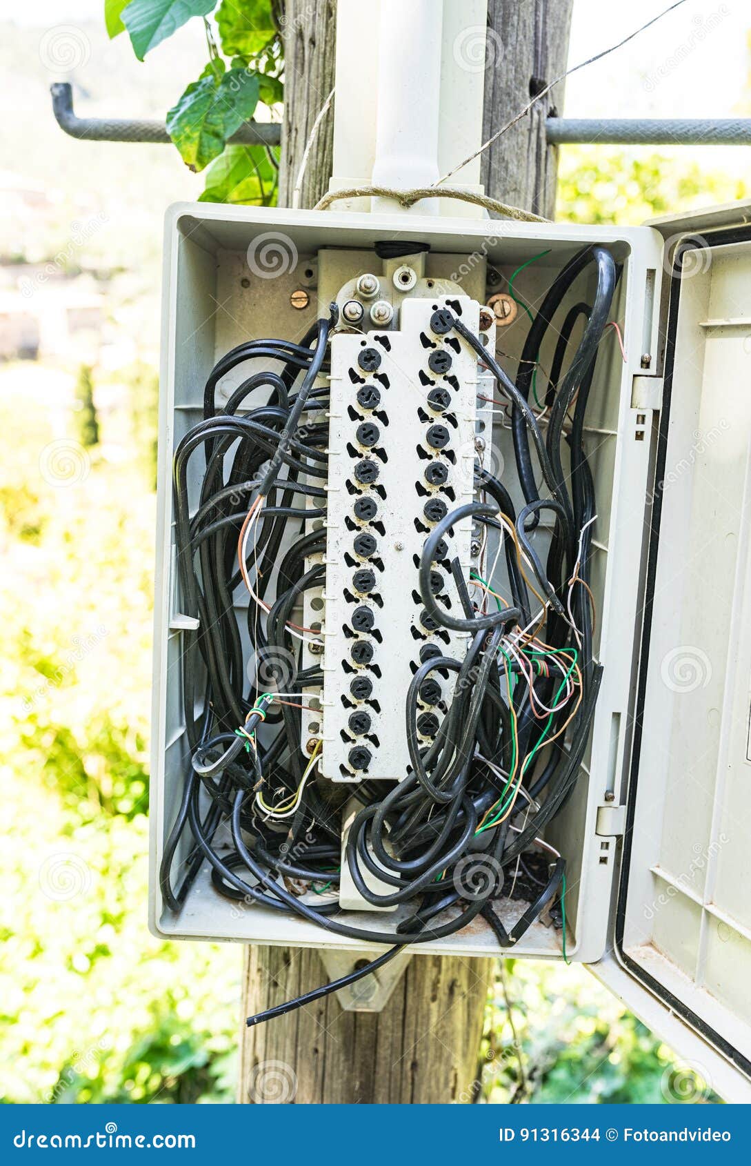 Telecommunication Distributor Box. Stock Photo - Image of engineering ...