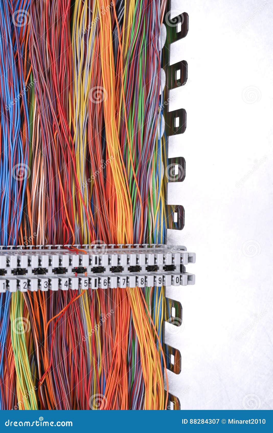 Telecommunication Equipment Cross Panel Stock Image - Image of ...