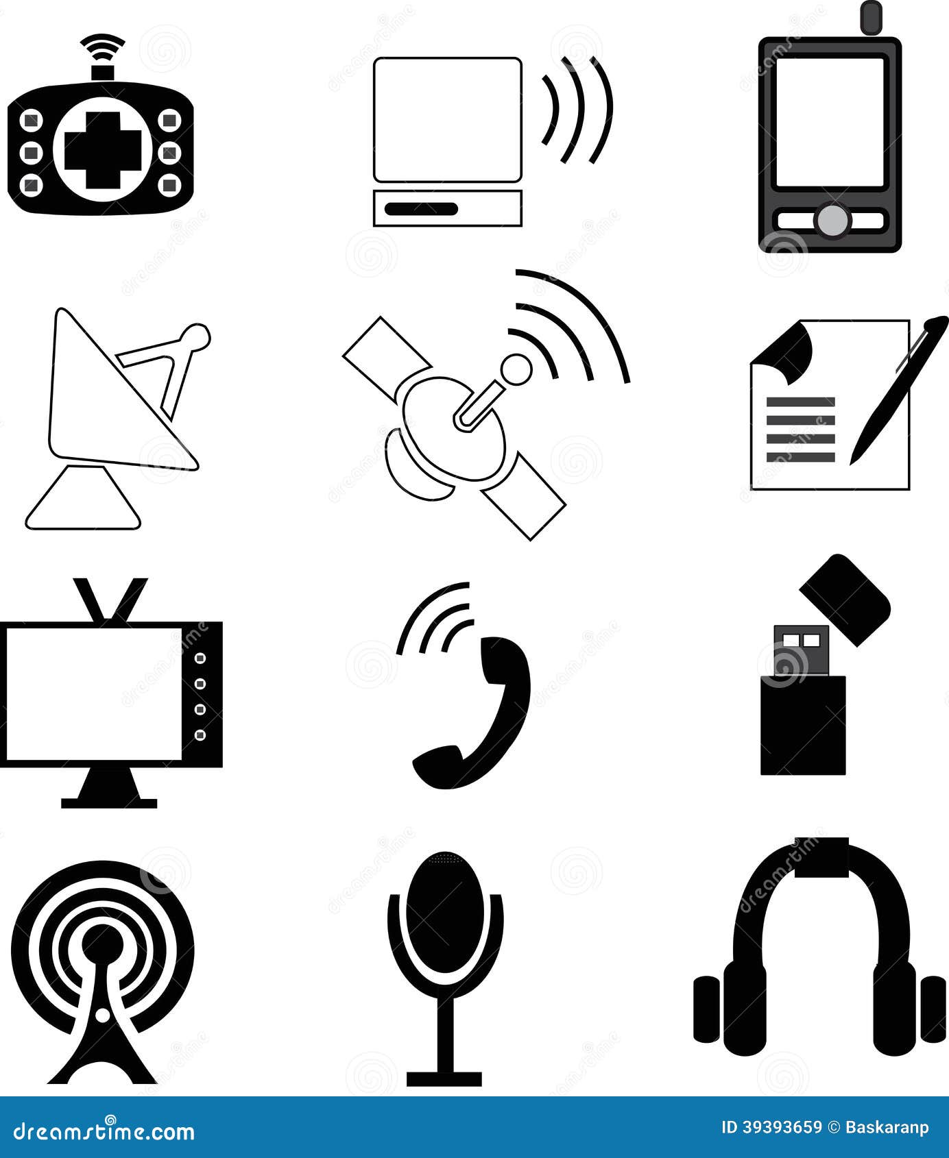 Telecommunications Icon Circle