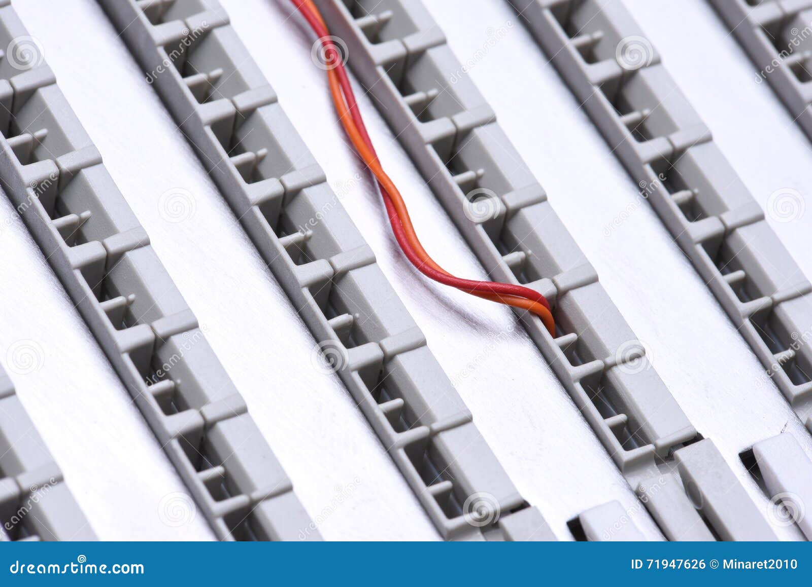 Telecommunication Main Distribution Frame with Cables Stock Photo ...