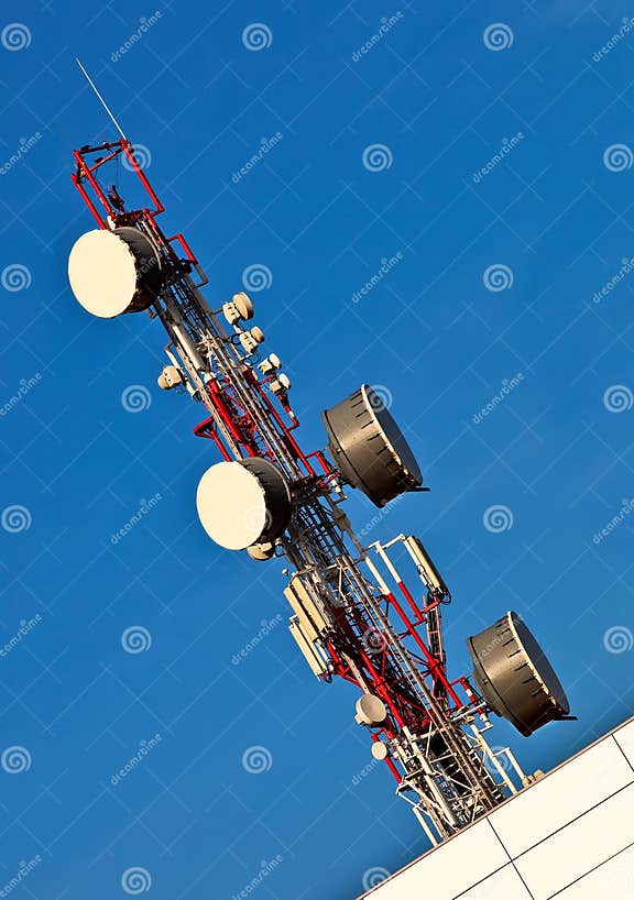 Telecommunication mast. stock image. Image of mobile - 16735779