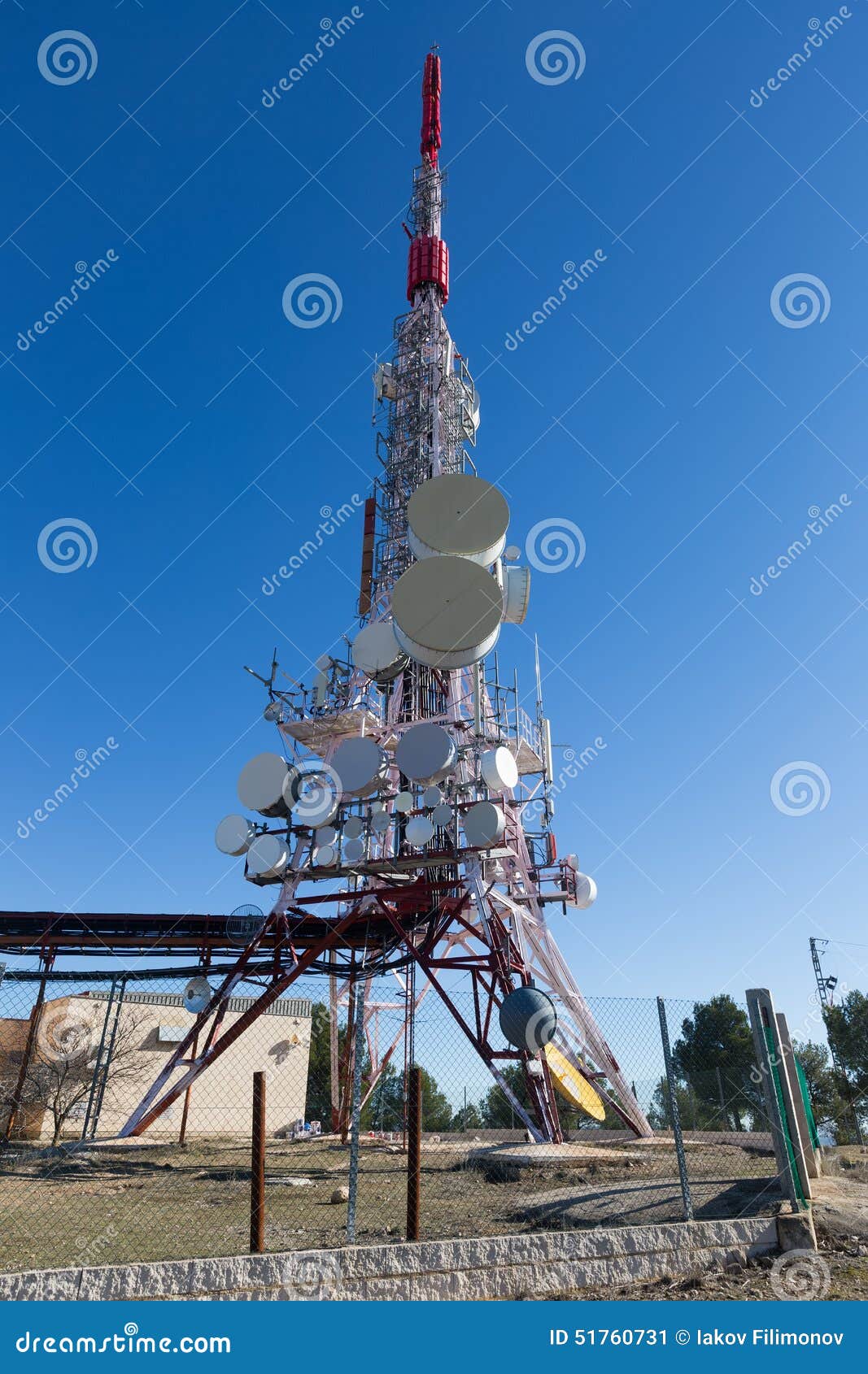Telecommunication Mast Antennas Stock Image - Image of antenna ...
