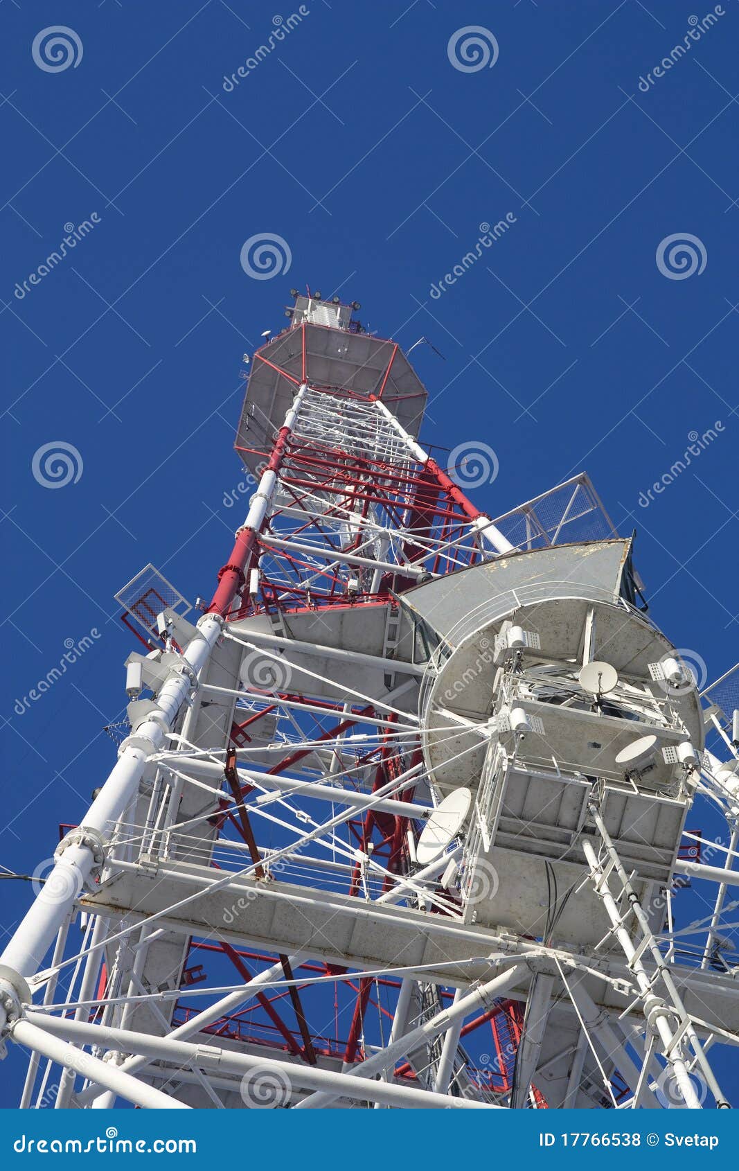 Telecommunication Mast / Tower Stock Photo - Image of station, link ...