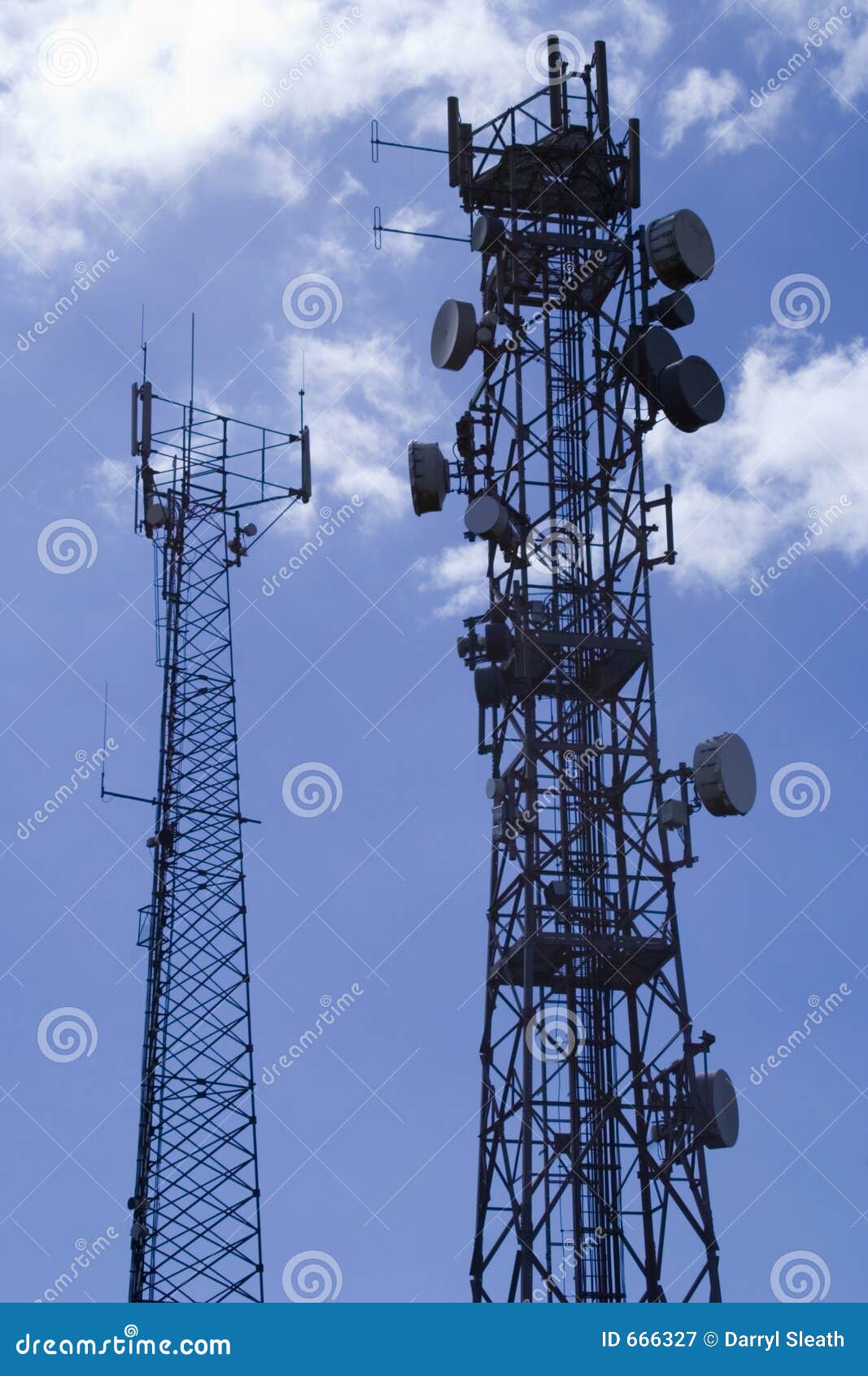 Telecommunication masts2 stock image. Image of communication - 666327