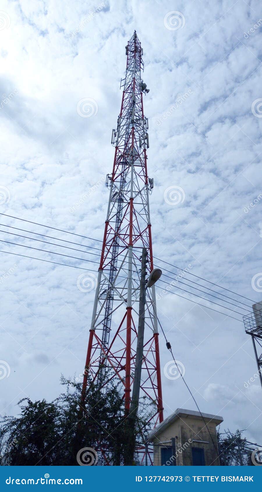 Telecommunication stock image. Image of pole, telecommunication - 127742973