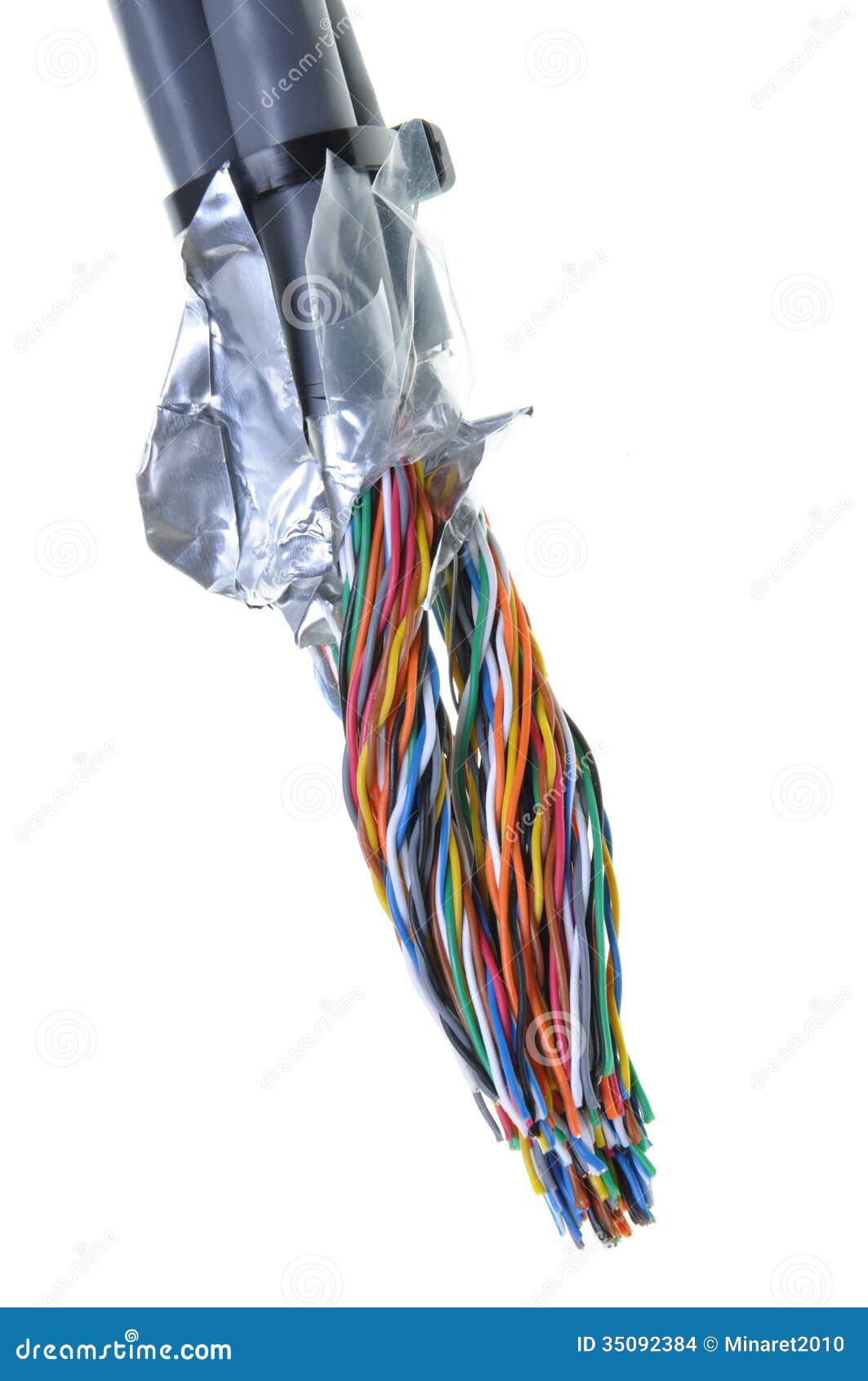 Telecommunication Network Cable Stock Photo - Image of abstract ...