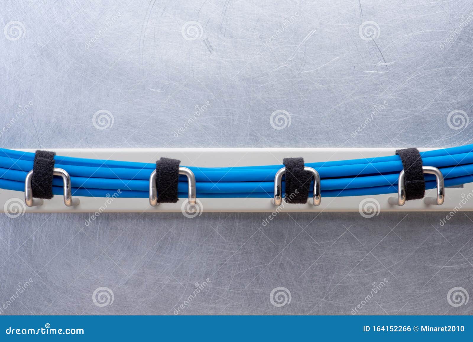 Telecommunication Network Cable Organizer Stock Photo - Image of cable ...