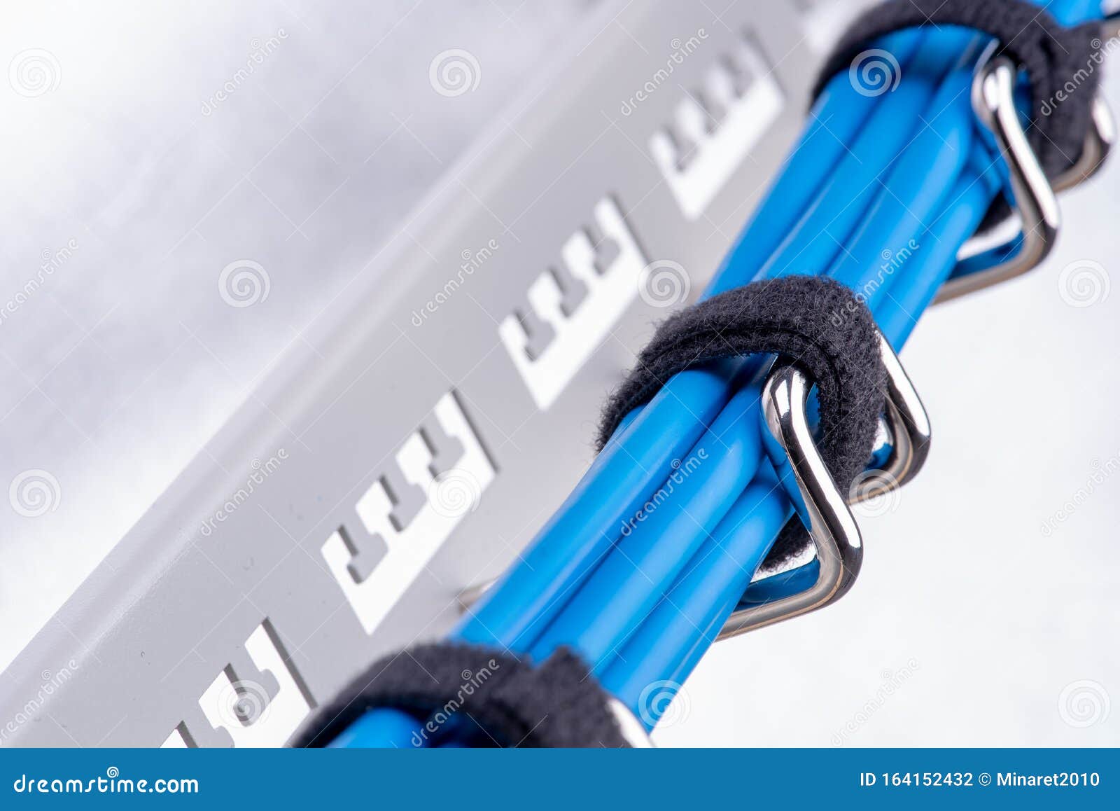 Telecommunication Network Cable Organizer Stock Photo - Image of node ...