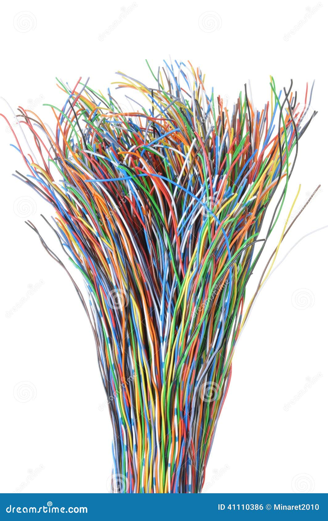 Telecommunication Network Cables Stock Photo - Image of computer ...