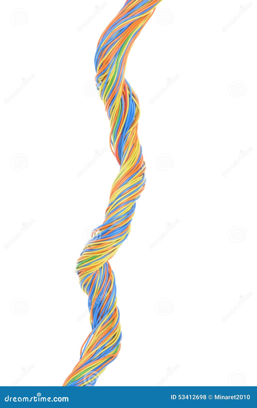 Telecommunication Network Cables Stock Photo - Image of abstract, data ...