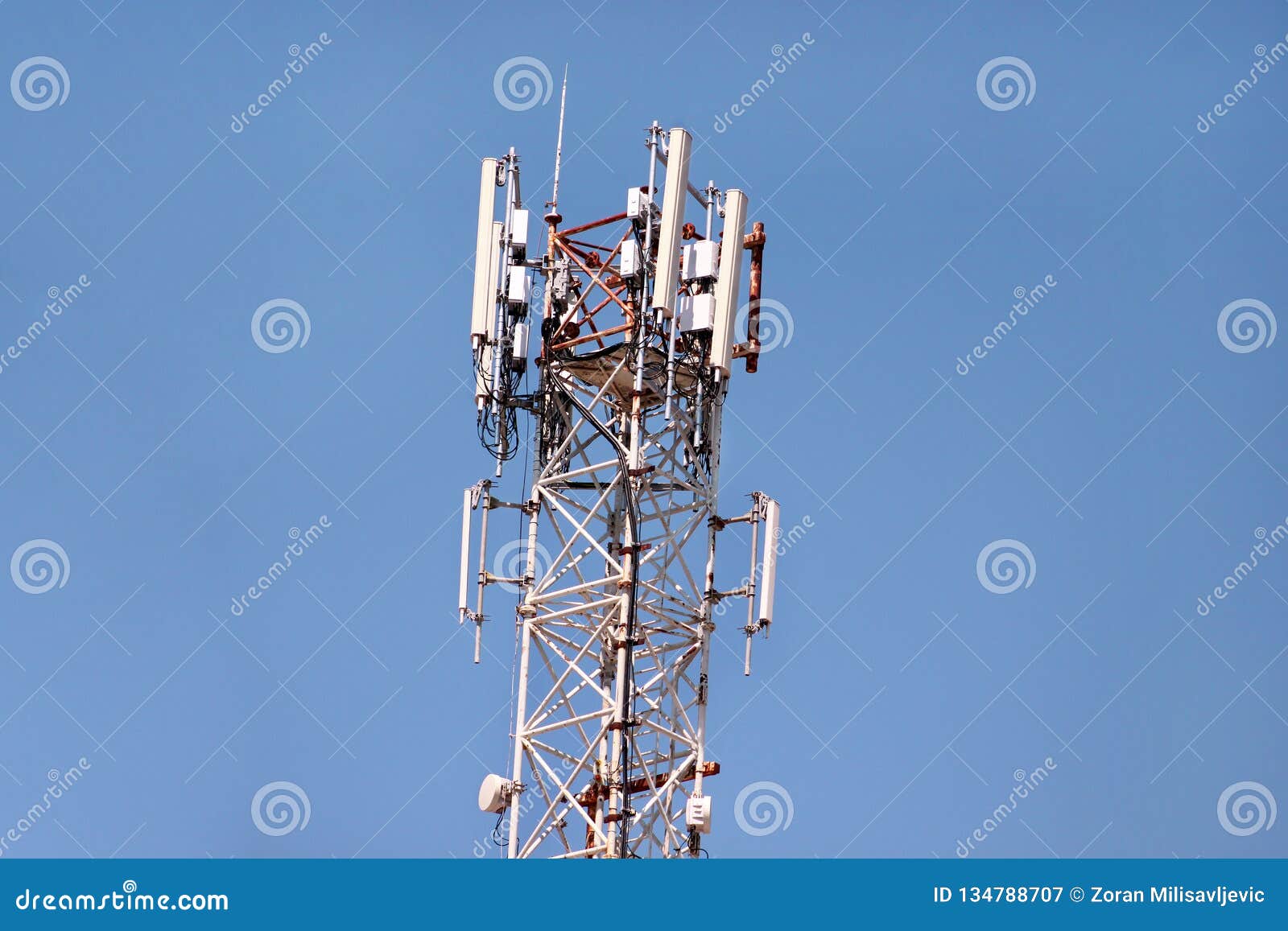 Telecommunication Network Repeaters, Base Transceiver Station. Tower ...