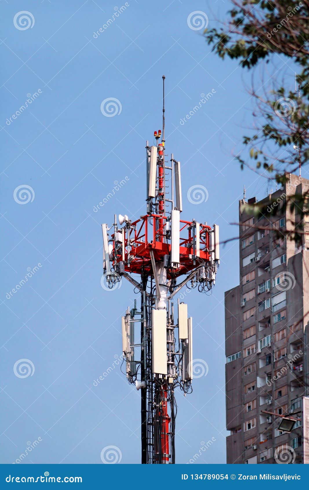 Telecommunication Network Repeaters, Base Transceiver Station. Tower ...