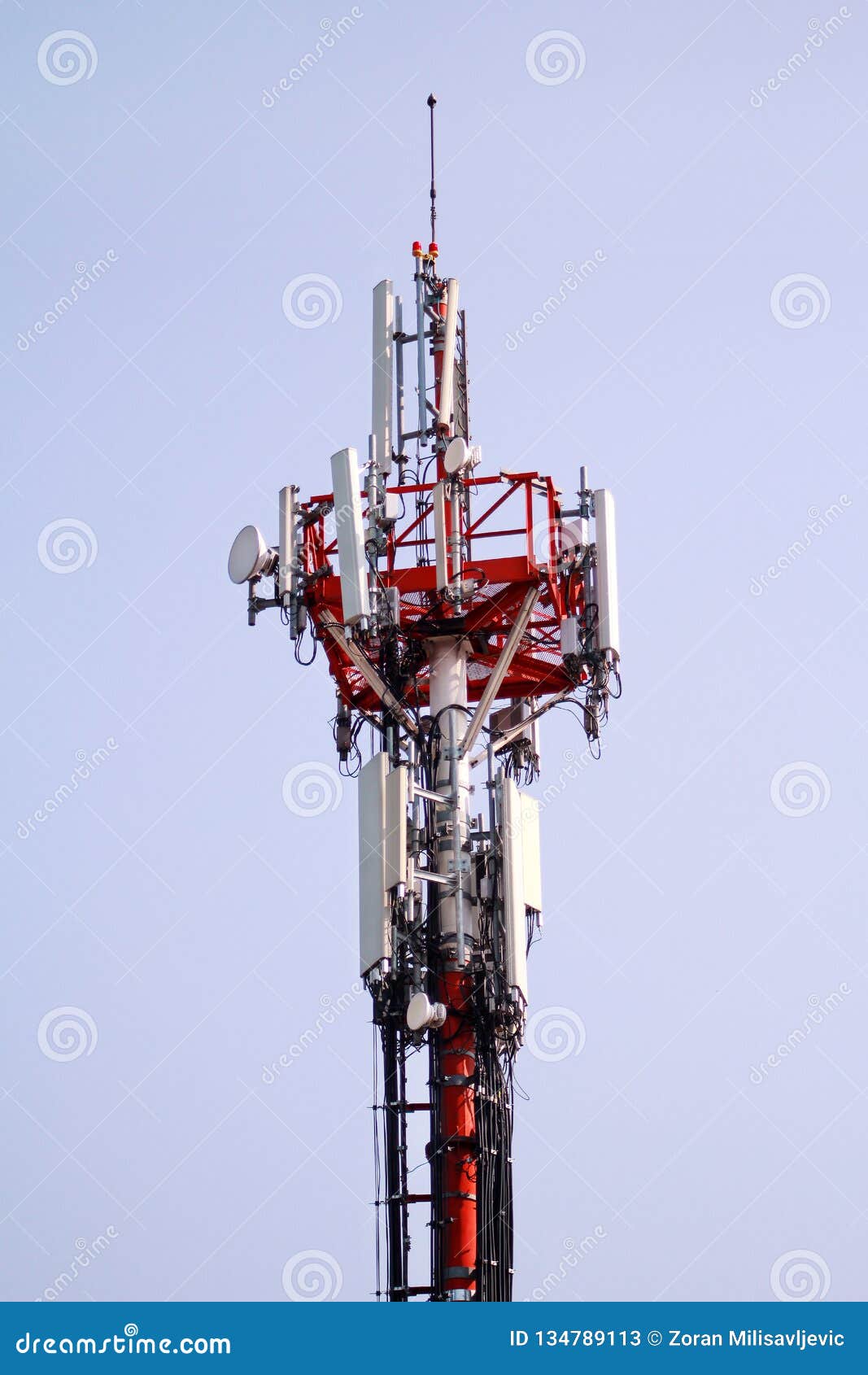 Telecommunication Network Repeaters, Base Transceiver Station. Tower ...