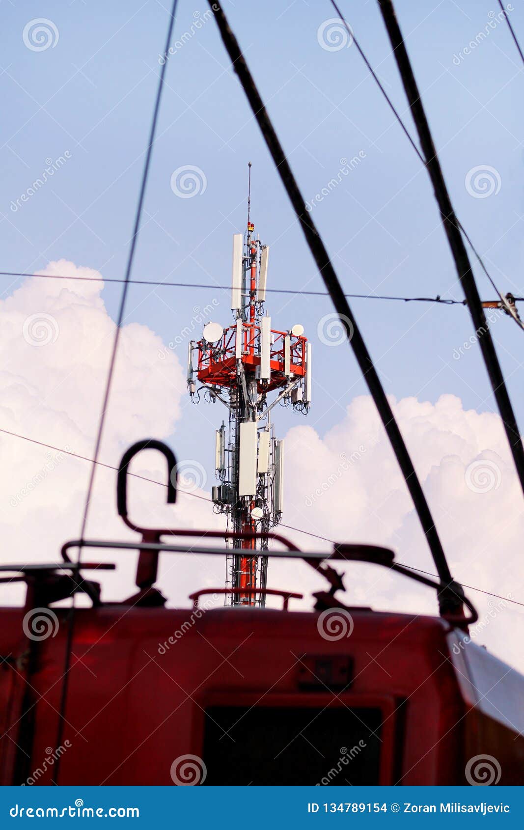 Telecommunication Network Repeaters, Base Transceiver Station. Tower ...