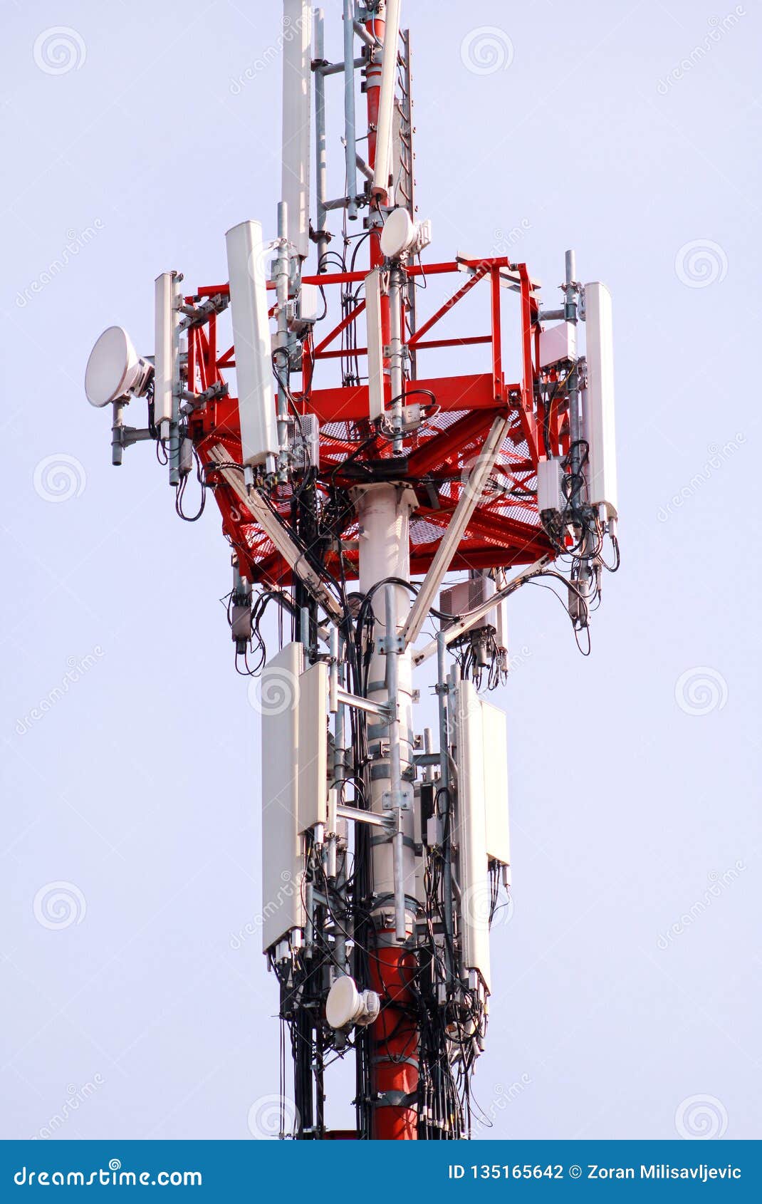 Telecommunication Network Repeaters, Base Transceiver Station. Tower ...