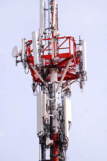 Telecommunication Network Repeaters, Base Transceiver Station. Tower ...