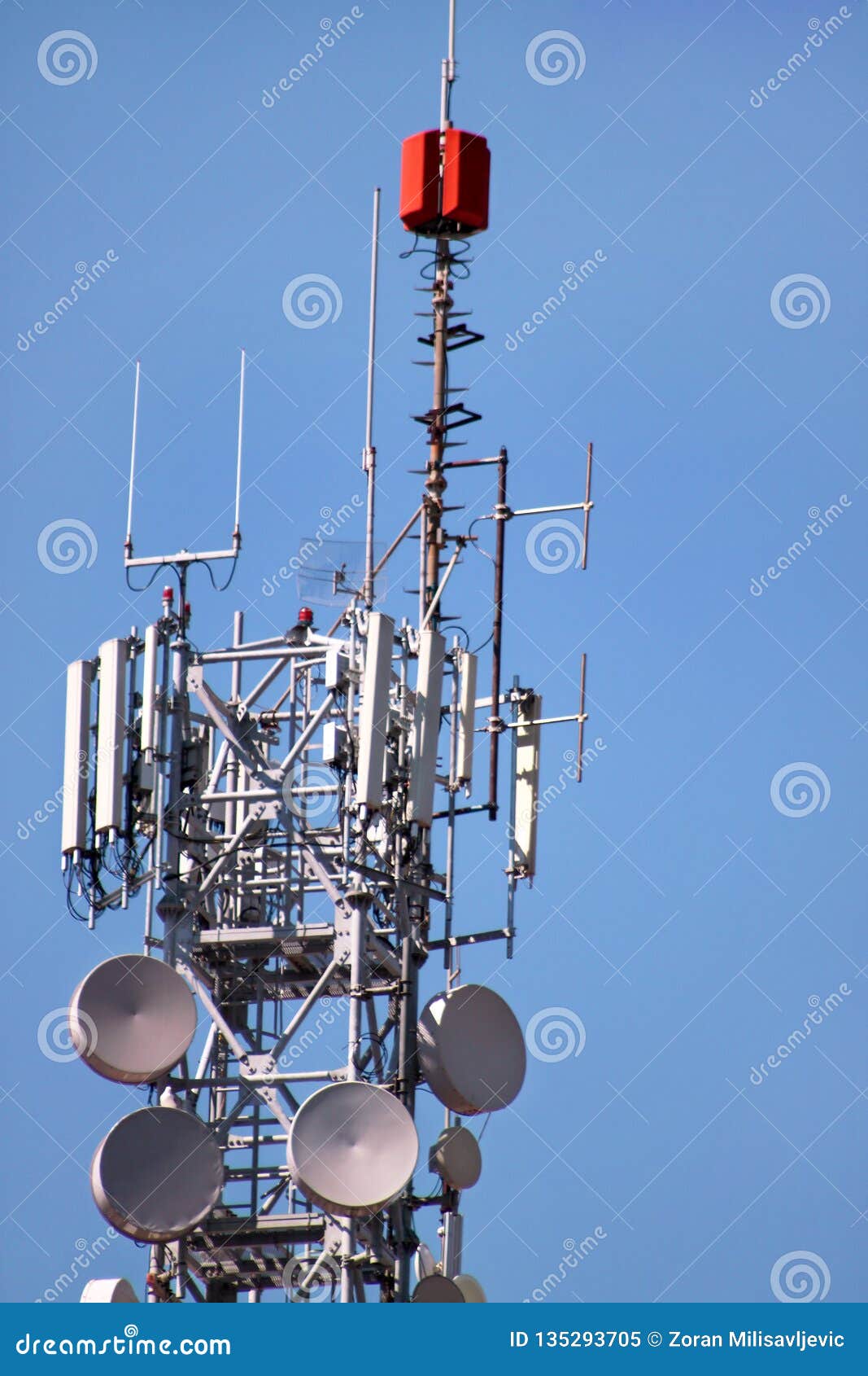 Telecommunication Network Repeaters, Base Transceiver Station. Tower ...