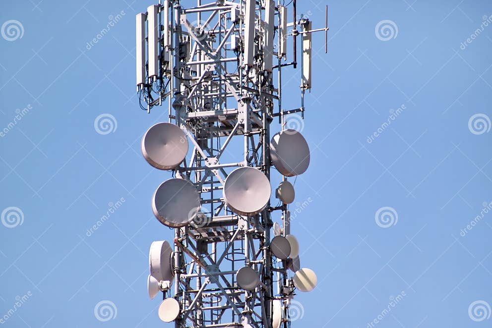 Telecommunication Network Repeaters, Base Transceiver Station. Tower ...