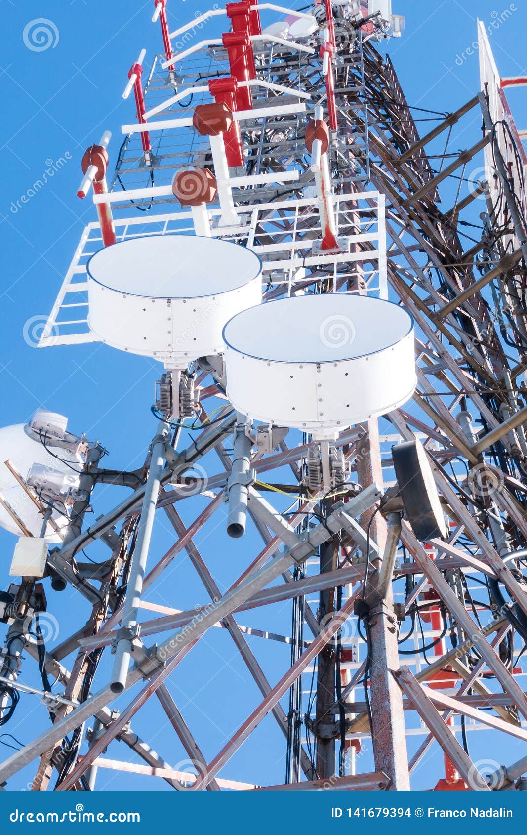 Telecommunication Network Repeaters, Base Transceiver Station. Tower ...