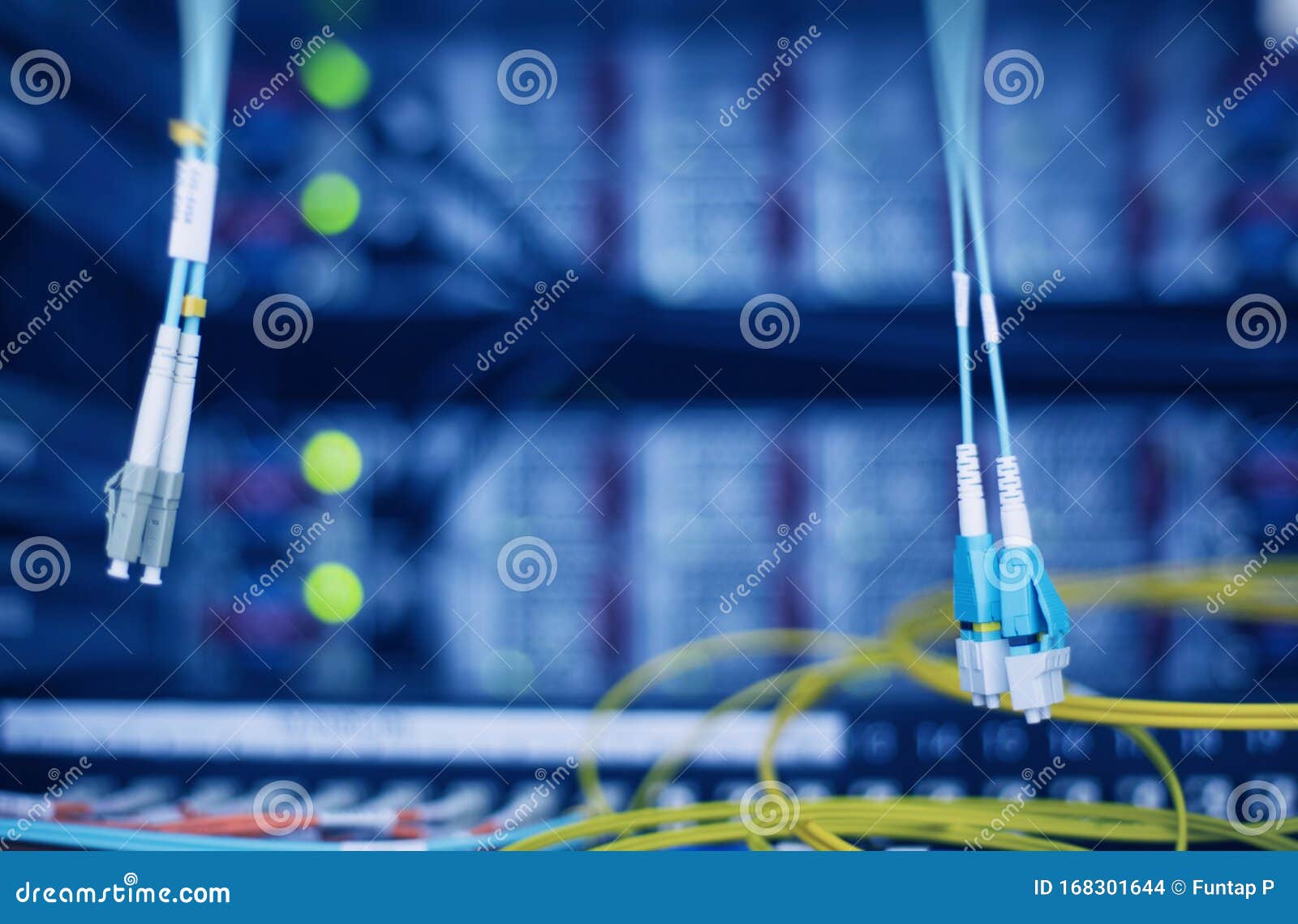 Telecommunication Optical Rack in the Data Center Stock Photo - Image ...