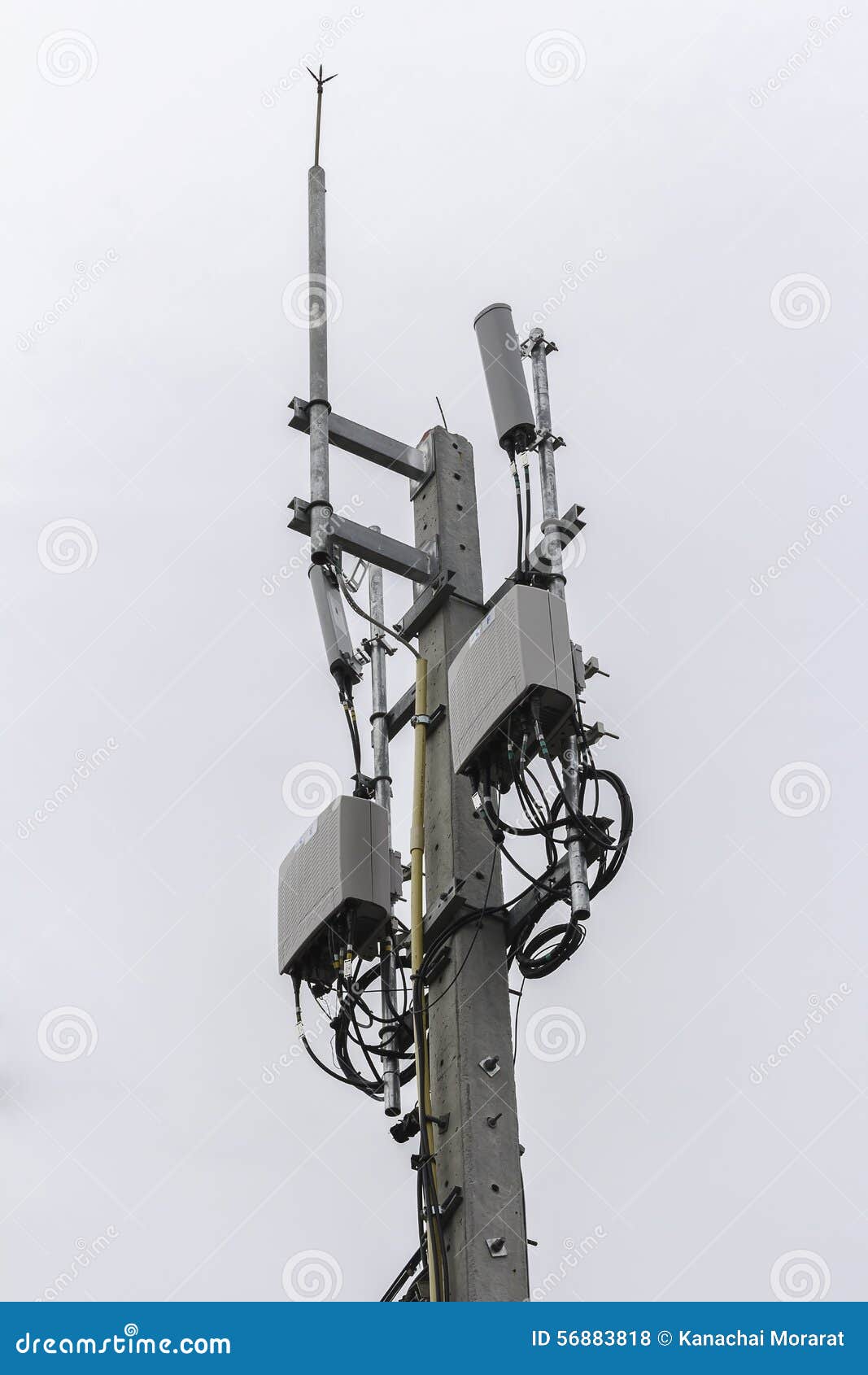 Telecommunication Pillar in Evening Stock Photo - Image of phone ...