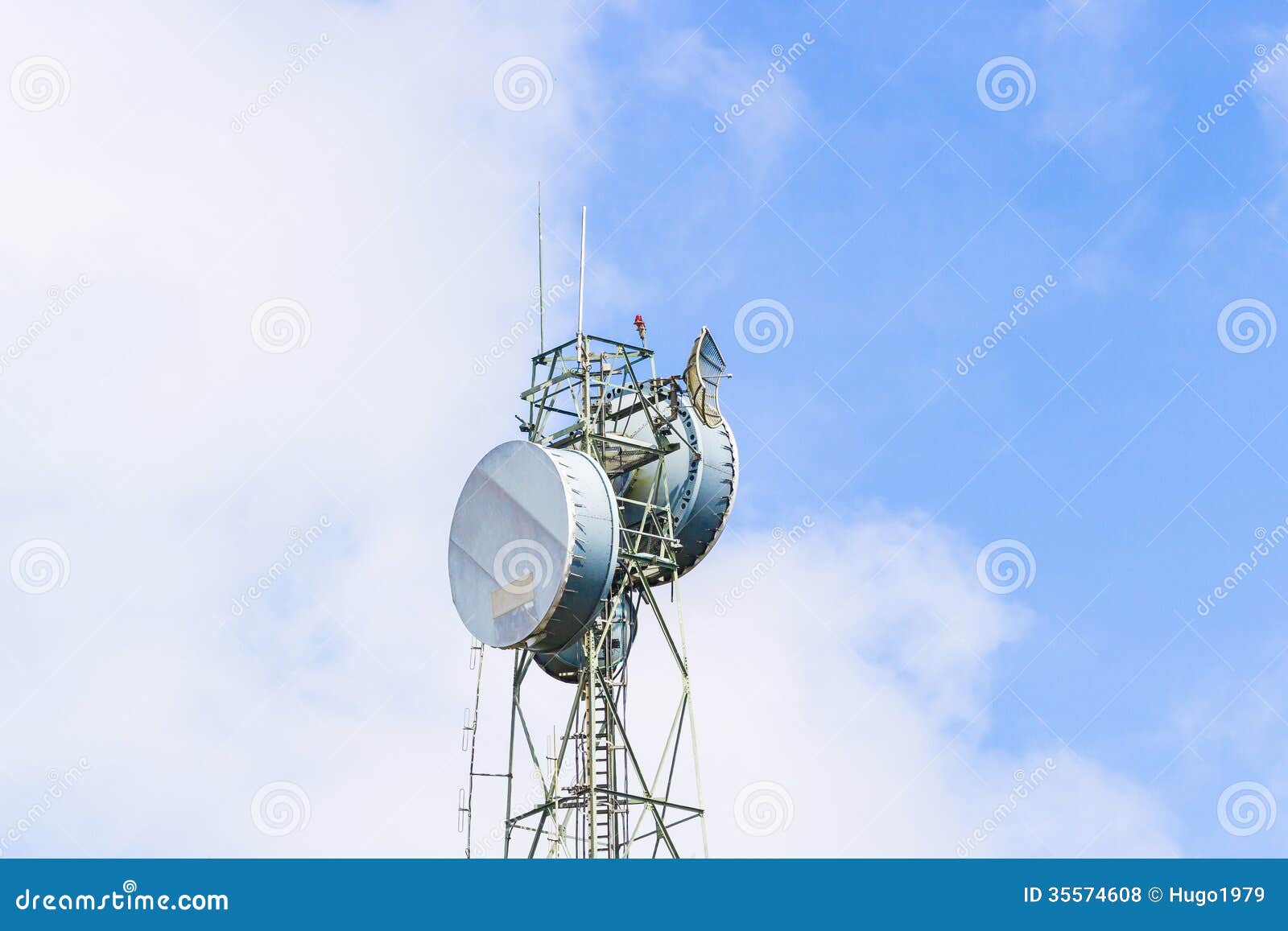 Telecommunication post stock photo. Image of network - 35574608