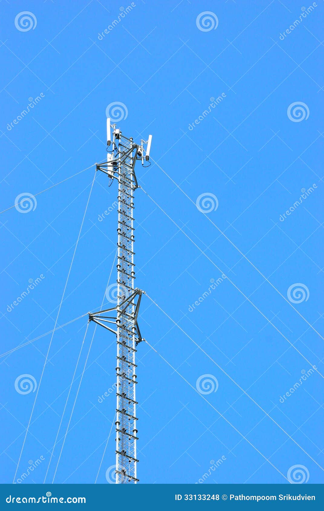 Telecommunication post stock photo. Image of electricity - 33133248