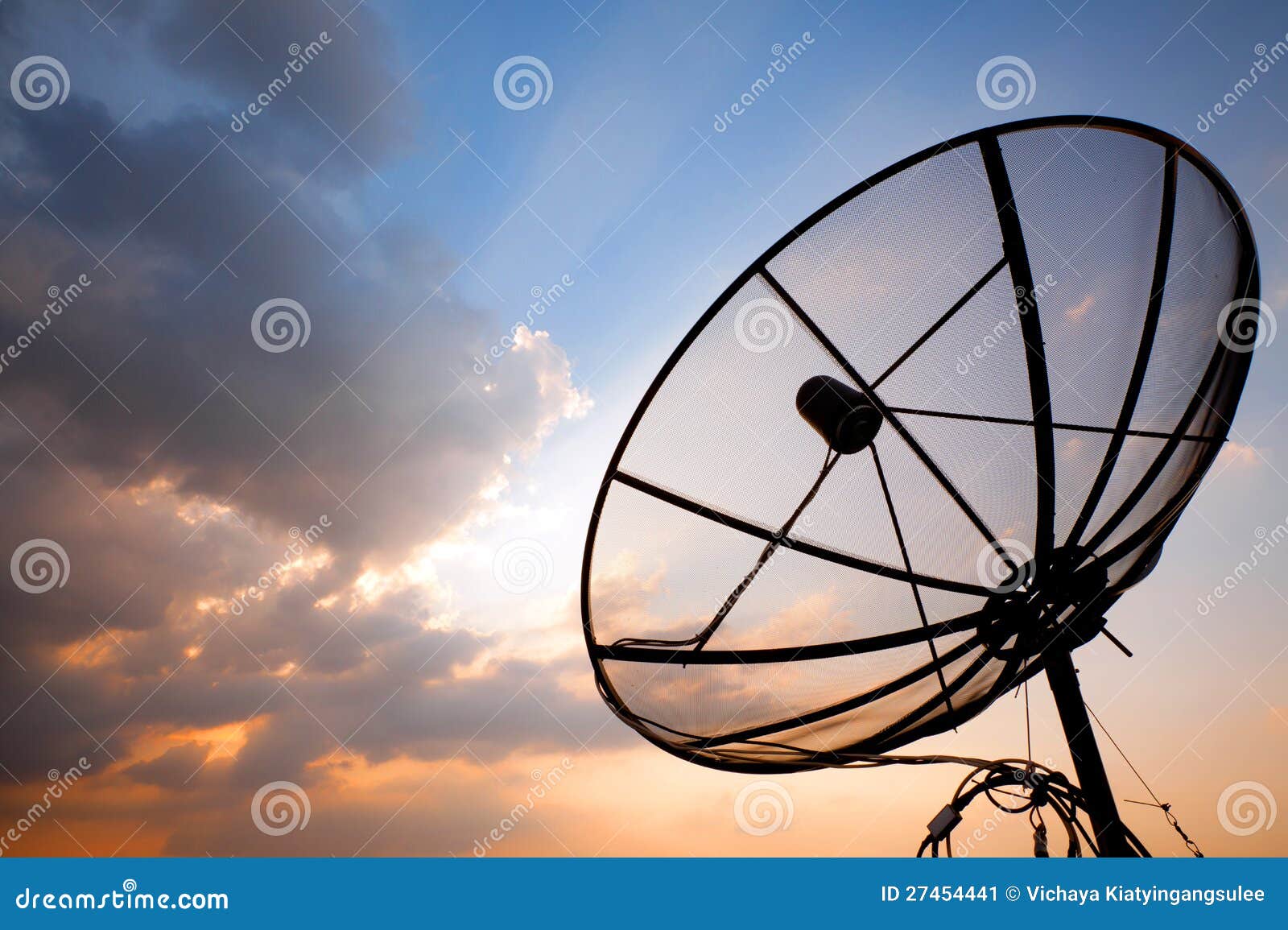 Telecommunication Satellite Dish Stock Image - Image of signal ...