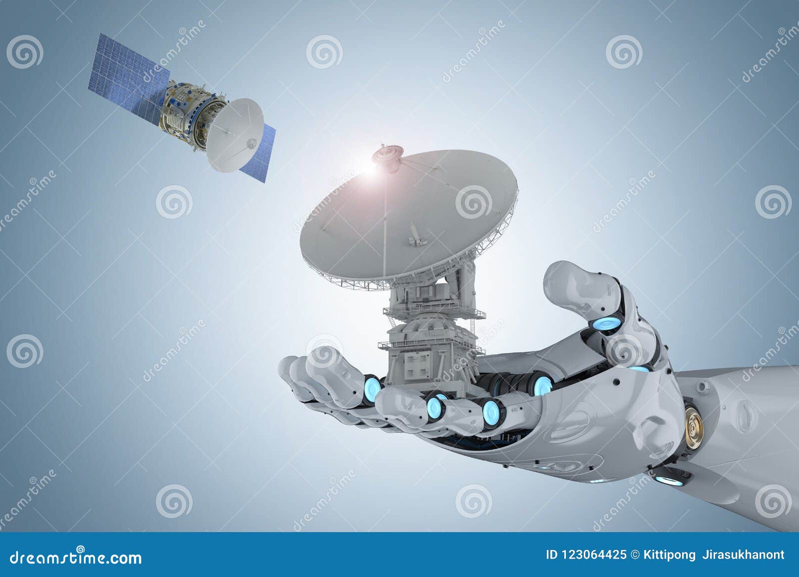 Telecommunication Technology Concept Stock Illustration - Illustration ...