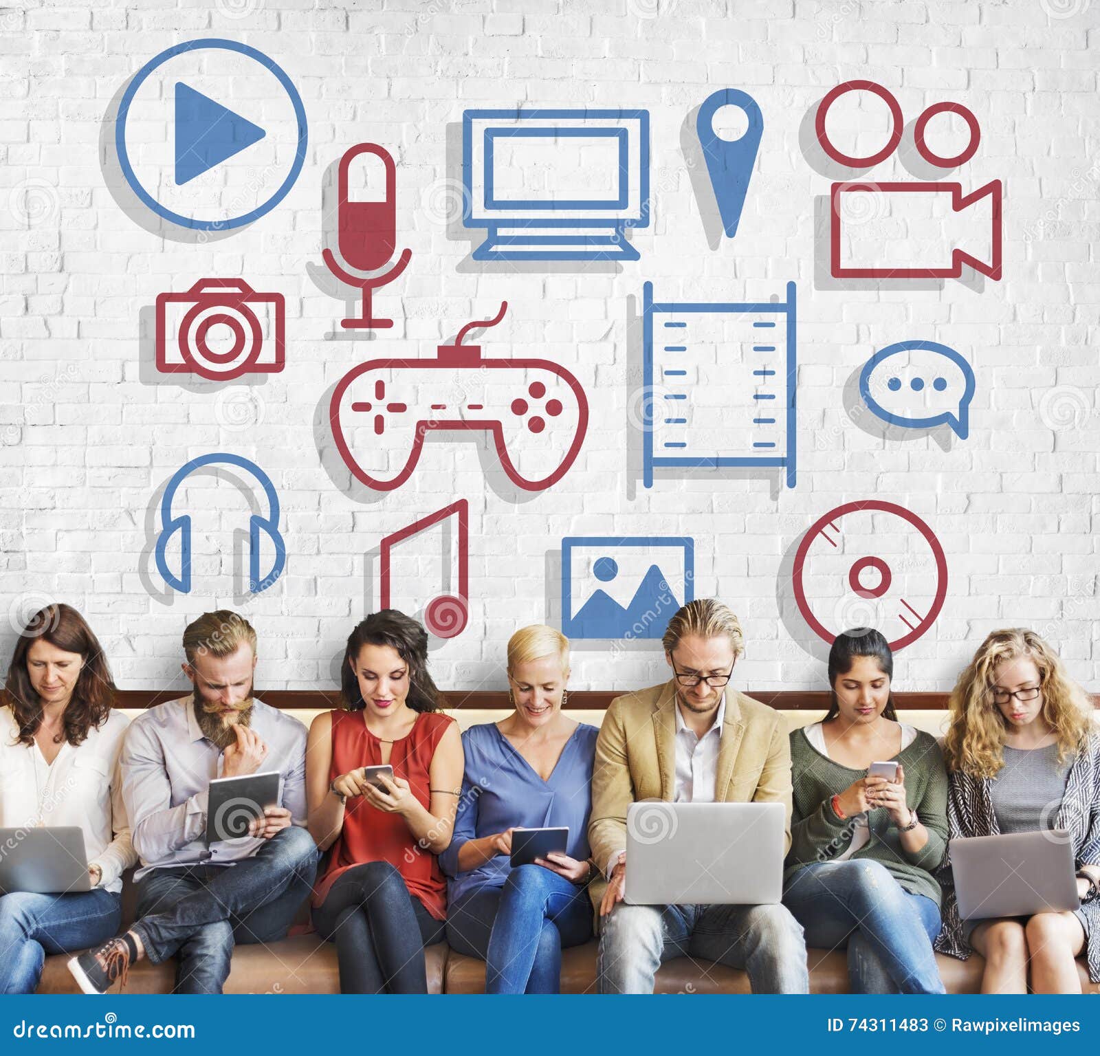Telecommunication Technology Social Connect Concept Stock Image - Image ...