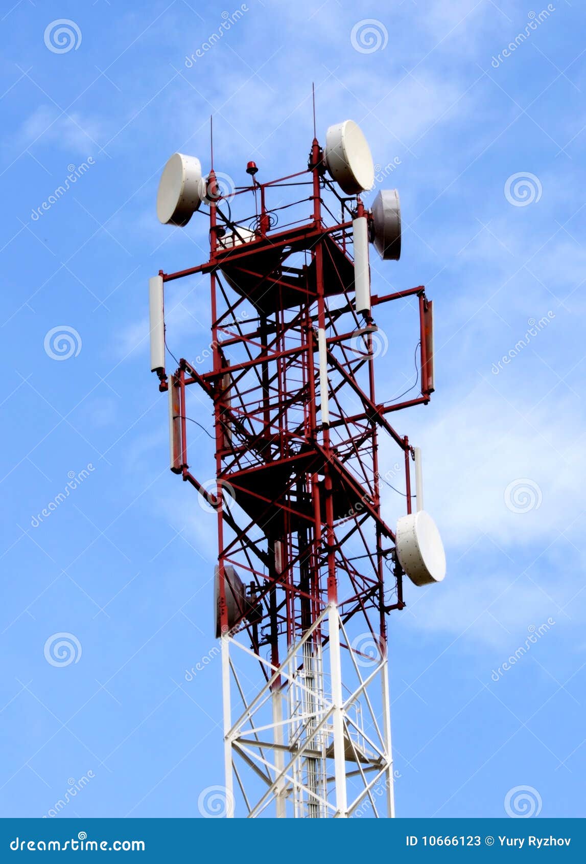 Telecommunication Tower stock image. Image of tower, coverage - 10666123