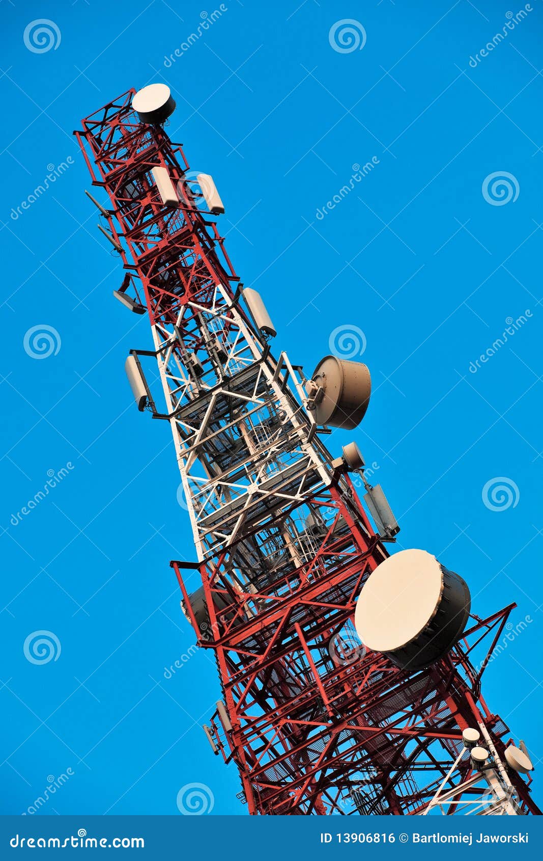 Telecommunication tower. stock photo. Image of umts, mobile - 13906816