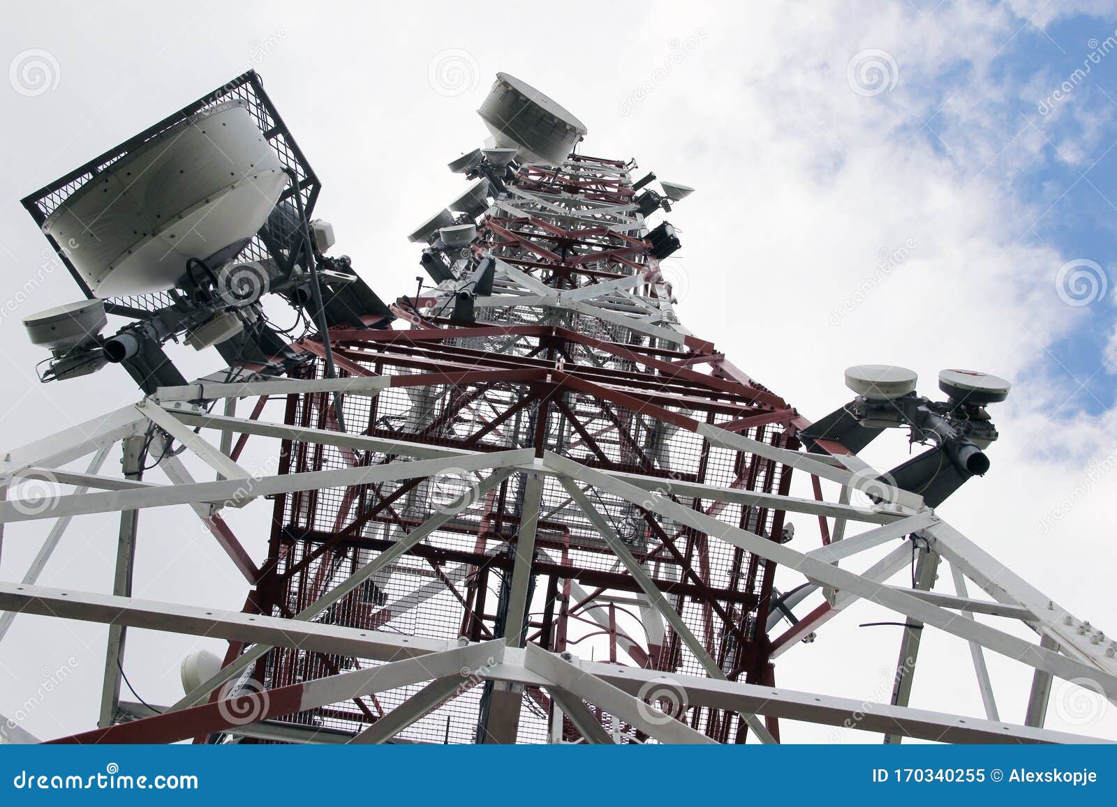 Telecommunication tower stock image. Image of telecommunications ...