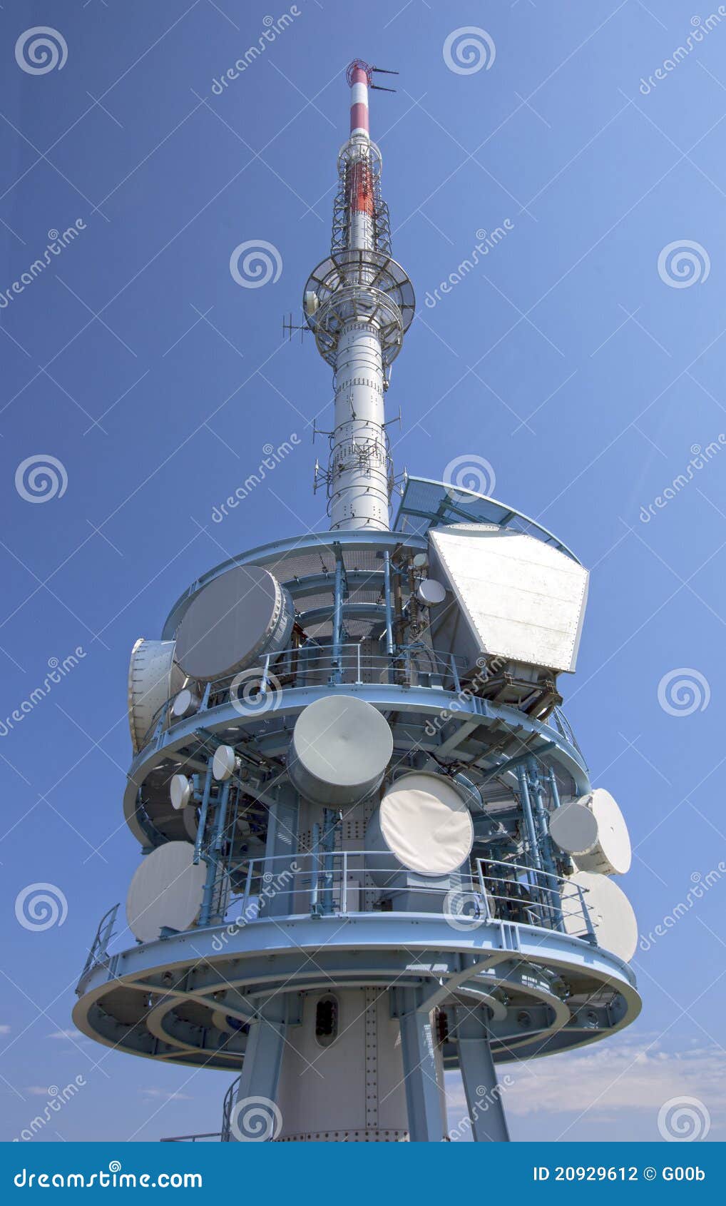 Telecommunication tower stock photo. Image of communicate - 20929612