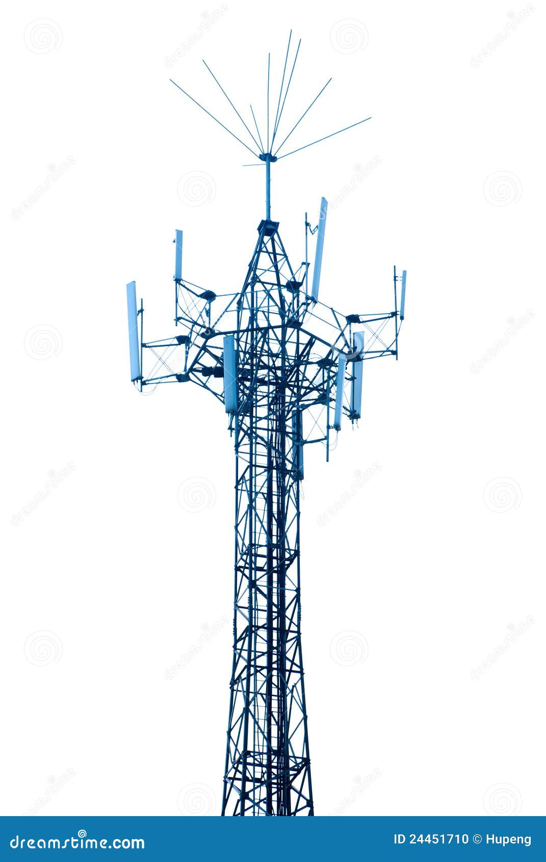 Telecommunication Tower Of 4G And 5G Cellular. Base Station Or Base ...