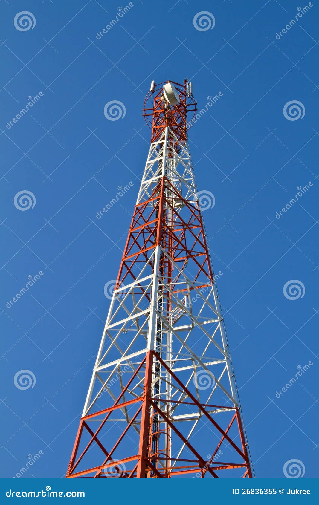 Telecommunication tower stock image. Image of industry - 26836355