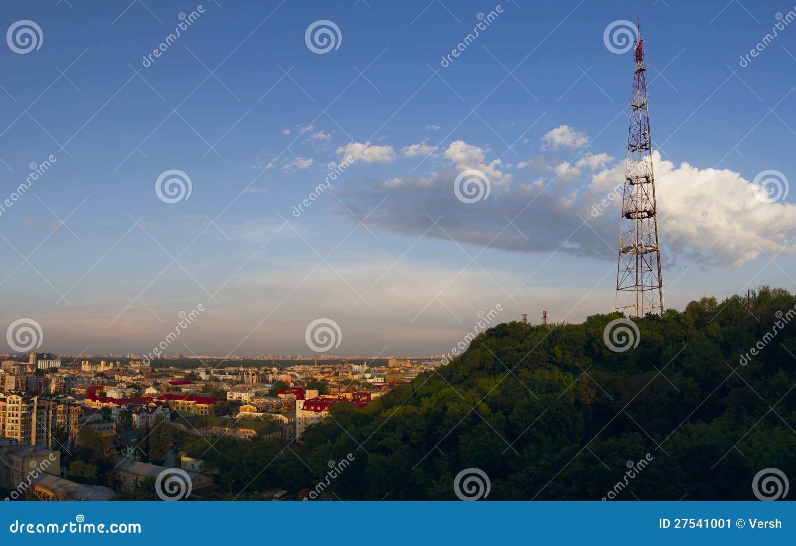 Telecommunication tower stock image. Image of frequencies - 27541001