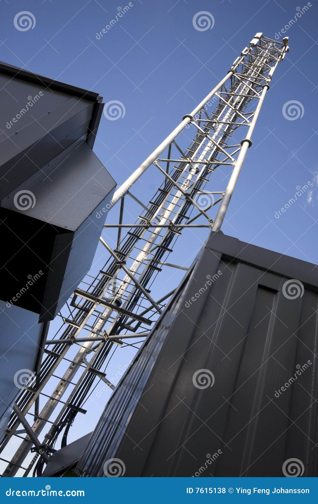 Telecommunication tower stock photo. Image of service - 7615138