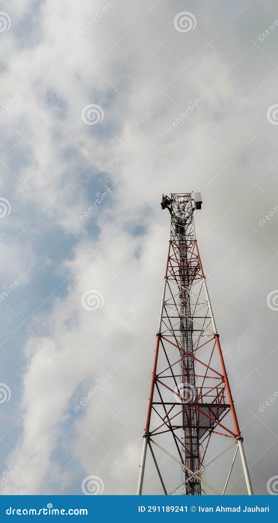 Telecommunication Tower Base Transceiver Station Stock Image - Image of ...