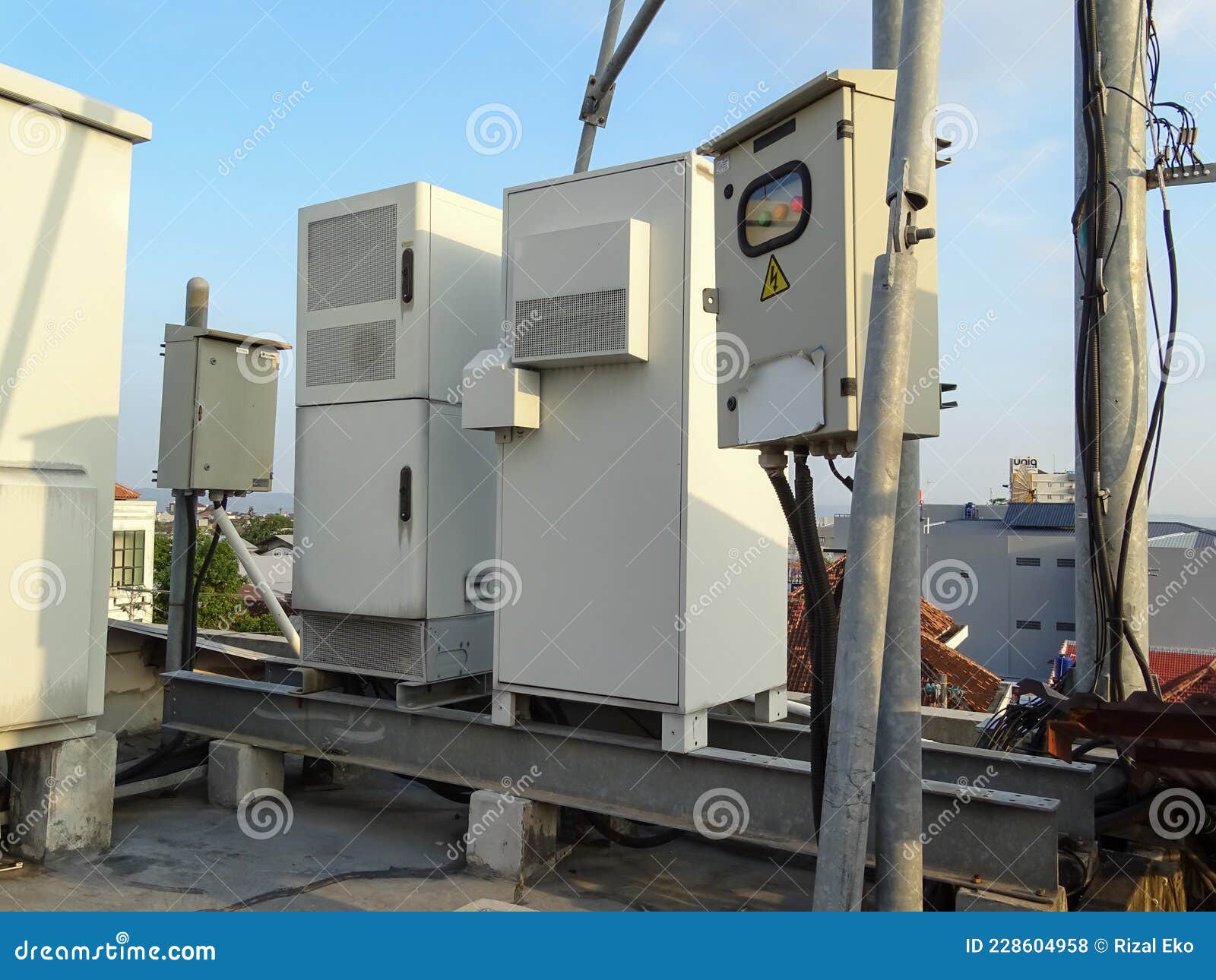 Telecommunication Tower Control Center, Internet Network Stock Photo ...