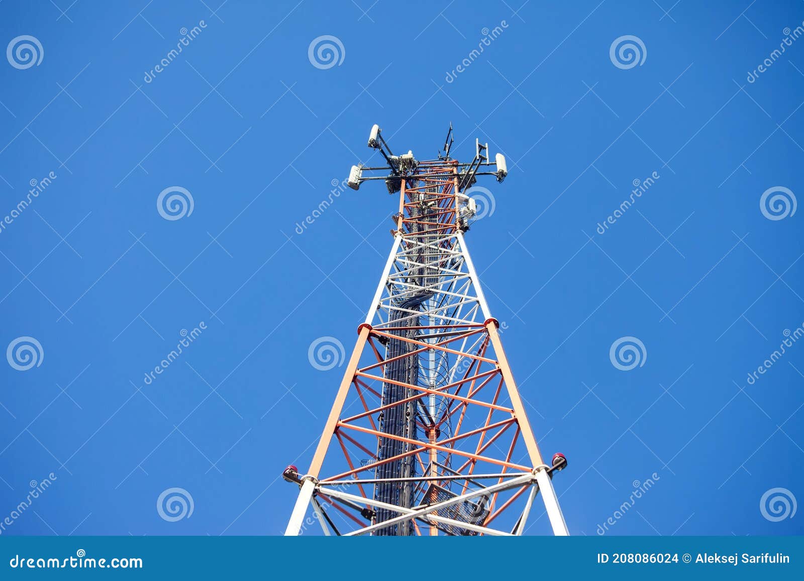 Telecommunication Tower. Digital Wireless Connection System ...