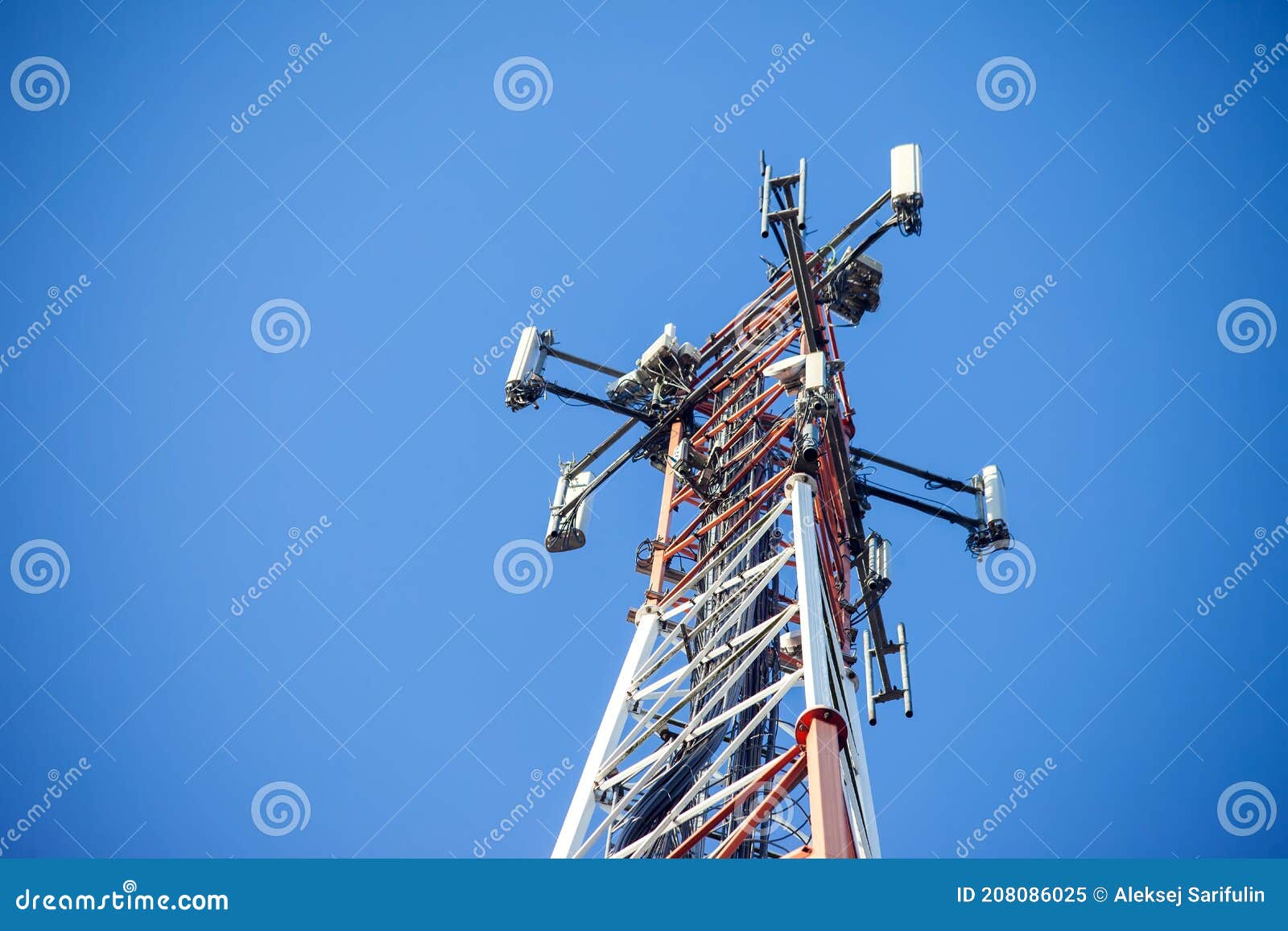 Telecommunication Tower. Digital Wireless Connection System ...