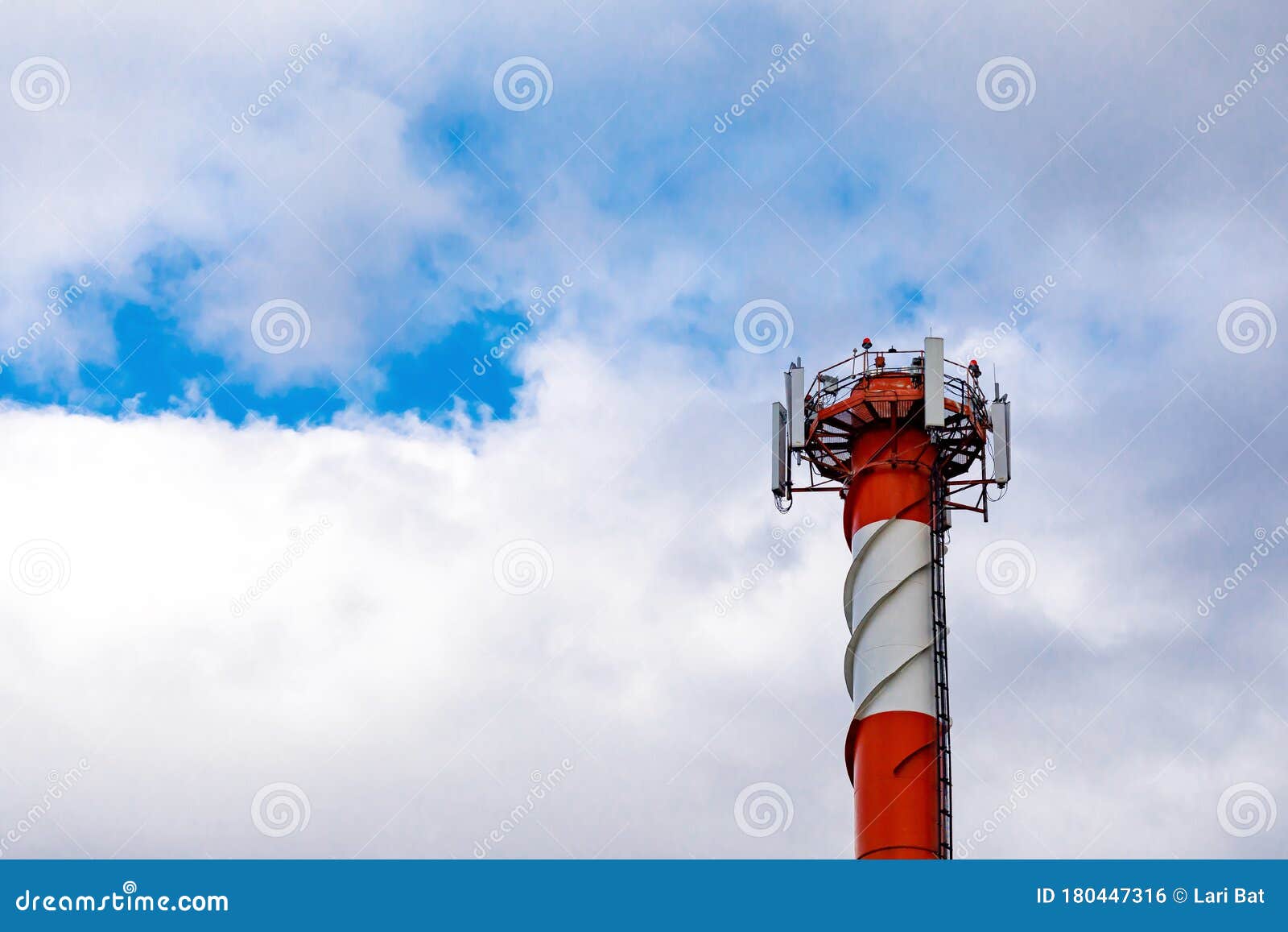 Telecommunication Tower with 3G, 4G, 5G Transmitters. Cellular Base ...