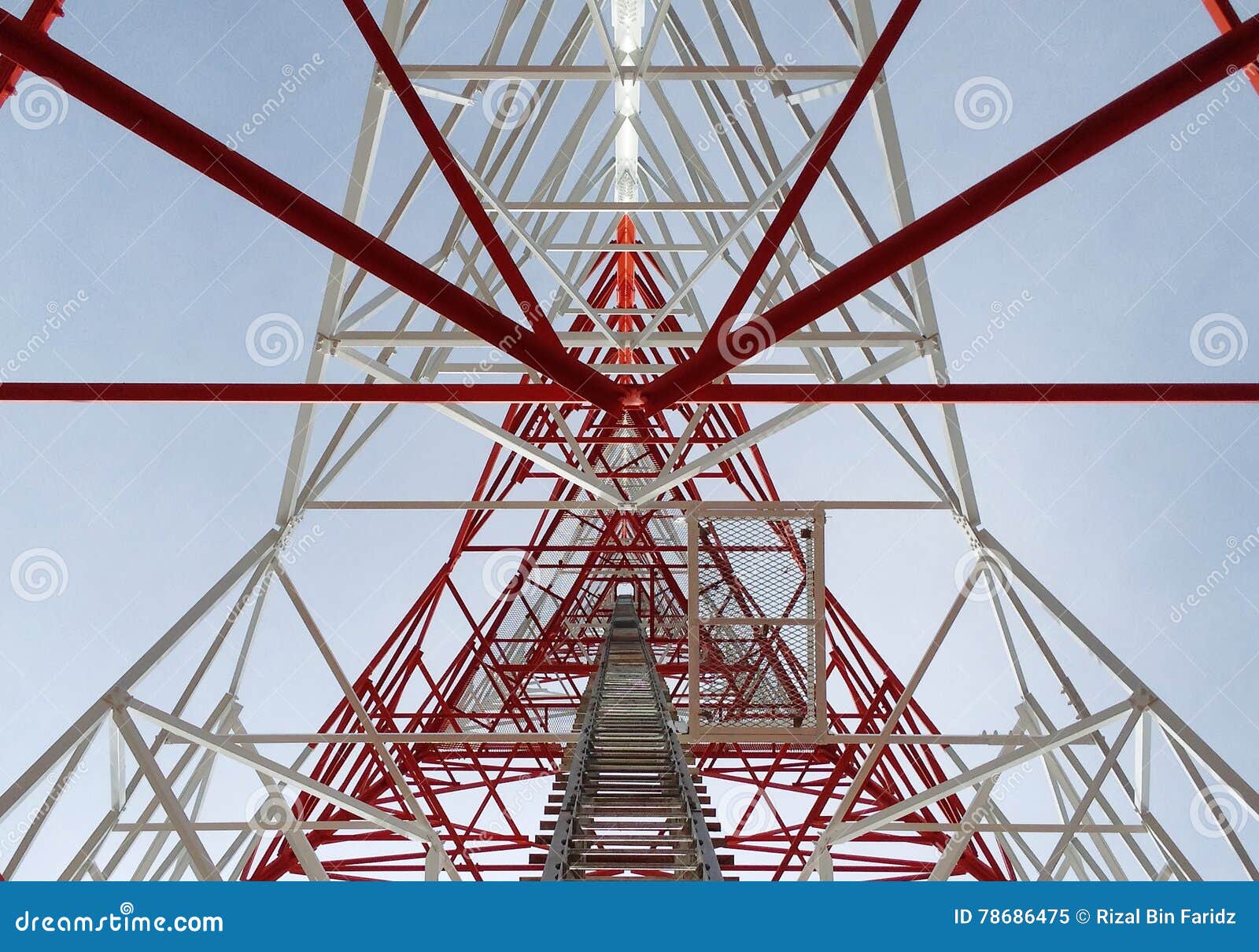Telecommunication tower stock image. Image of signal - 78686475